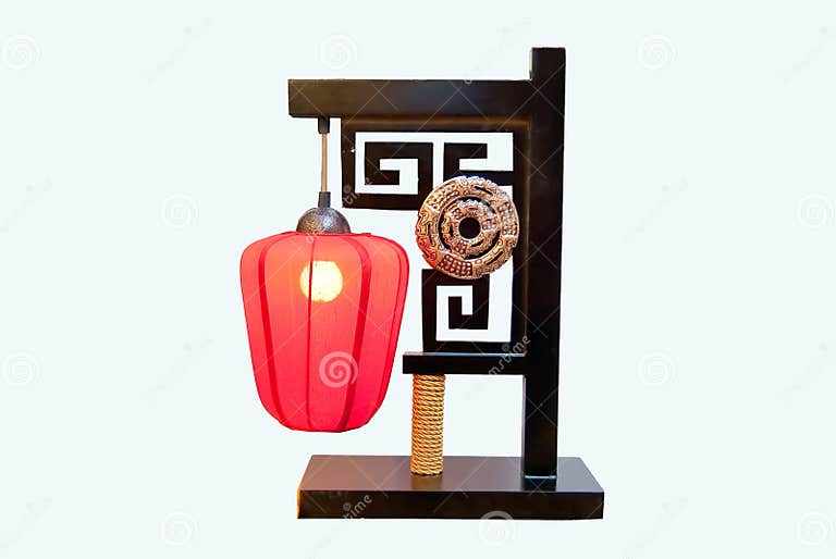 Chinese Traditional Table Lamp Stock Photo - Image of planner, glass ...