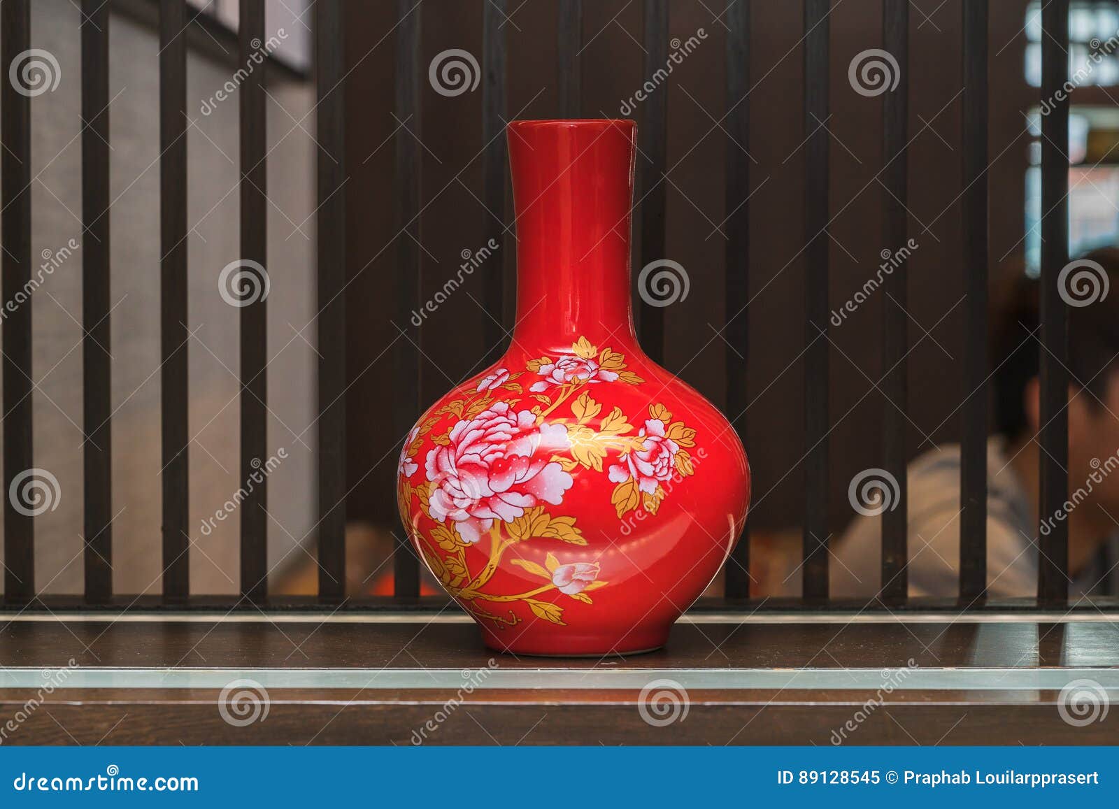Chinese Traditional Vases on the Table Stock Image - Image of ...