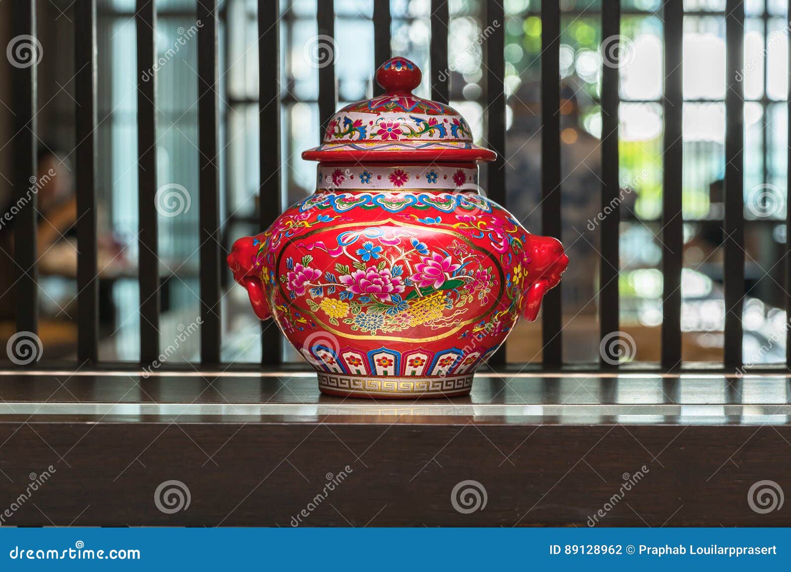 Chinese Traditional Vases on the Table Stock Photo - Image of oriental ...