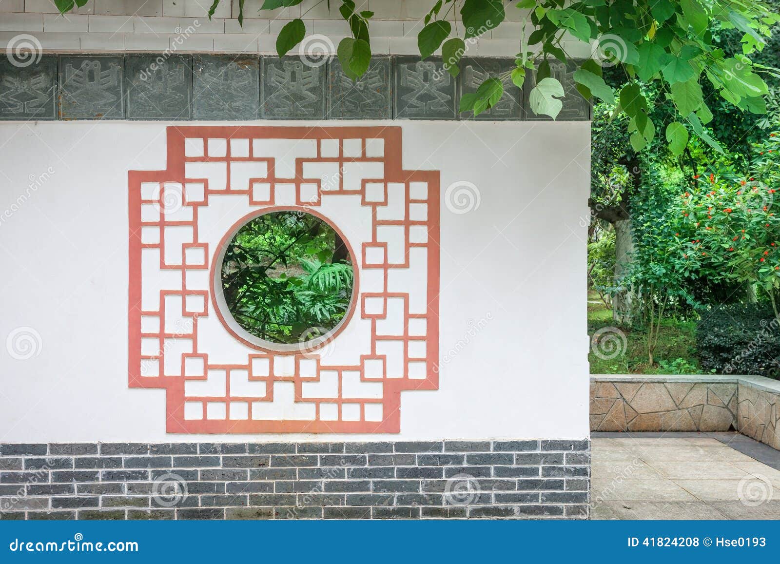 Chinese traditional wall stock photo. Image of building - 41824208