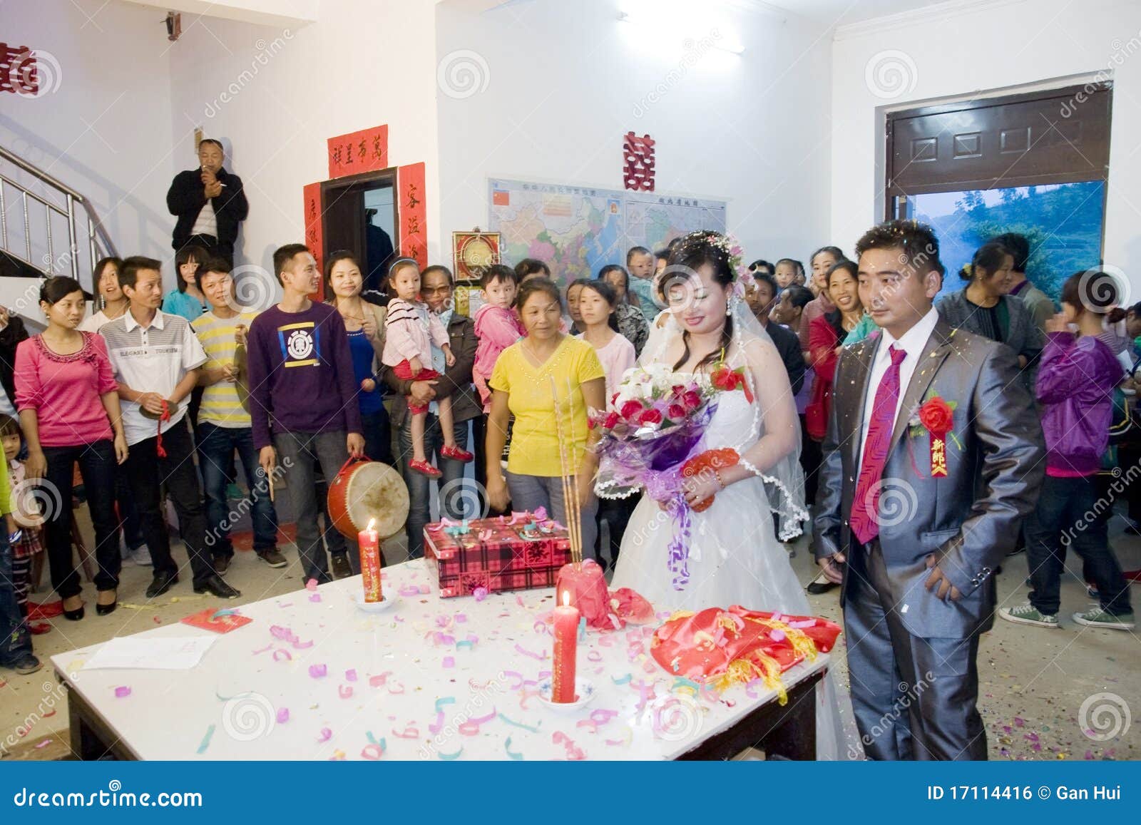 Chinese Traditional Wedding Editorial Photo - Image of happiness ...