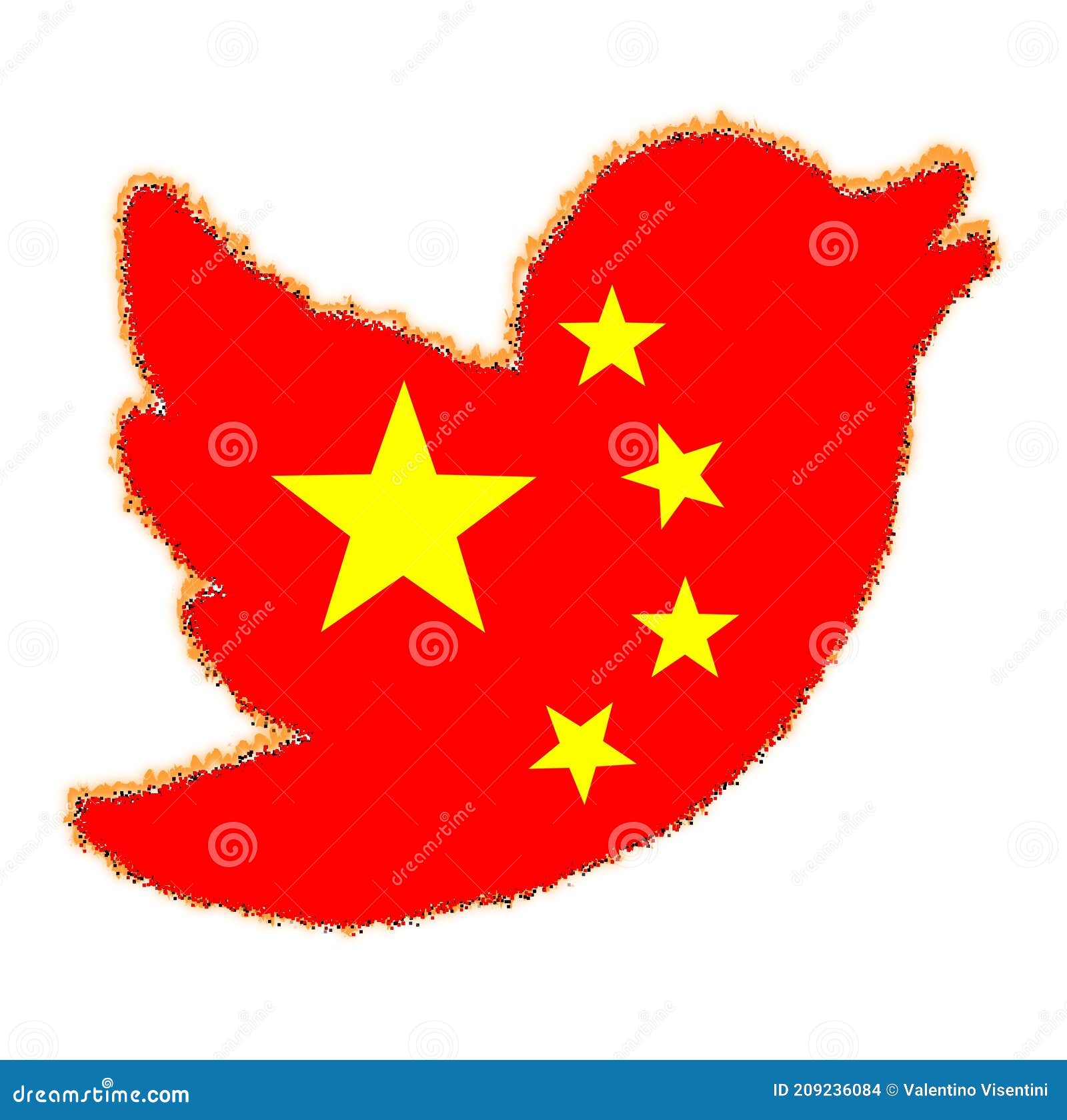 Chinese Twitter Image editorial stock image. Illustration of media ...