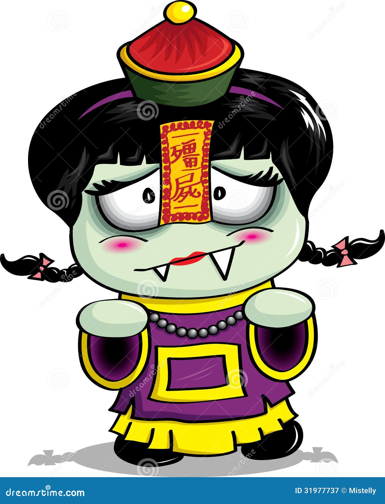 Chinese Vampire Mama stock illustration. Illustration of black - 31977737