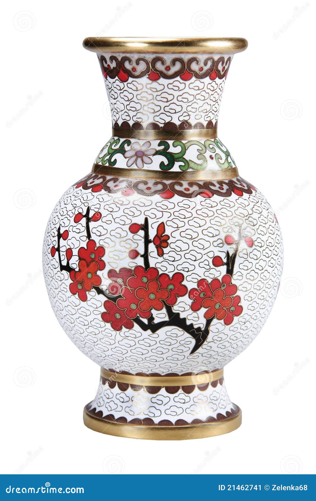 The Chinese vase. stock image. Image of vegetative, china - 21462741