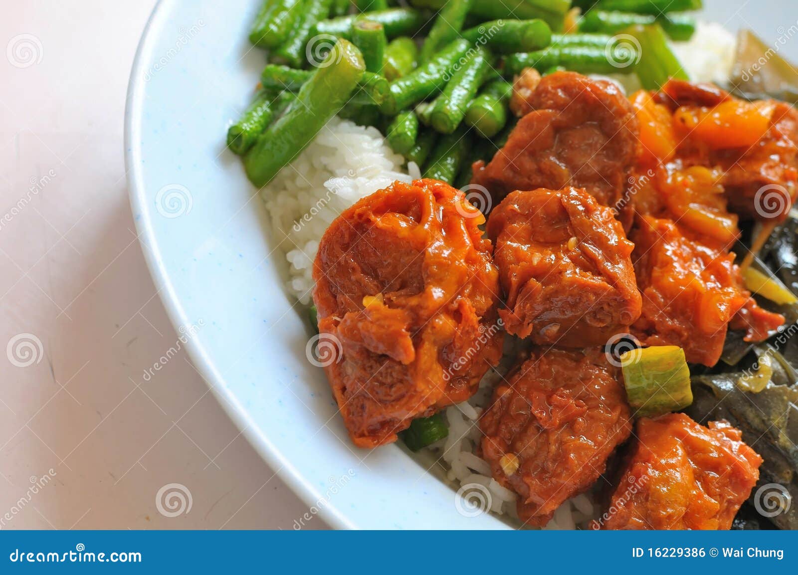Chinese Vegetarian Mock Chicken Cuisine Stock Photo - Image of sweet ...