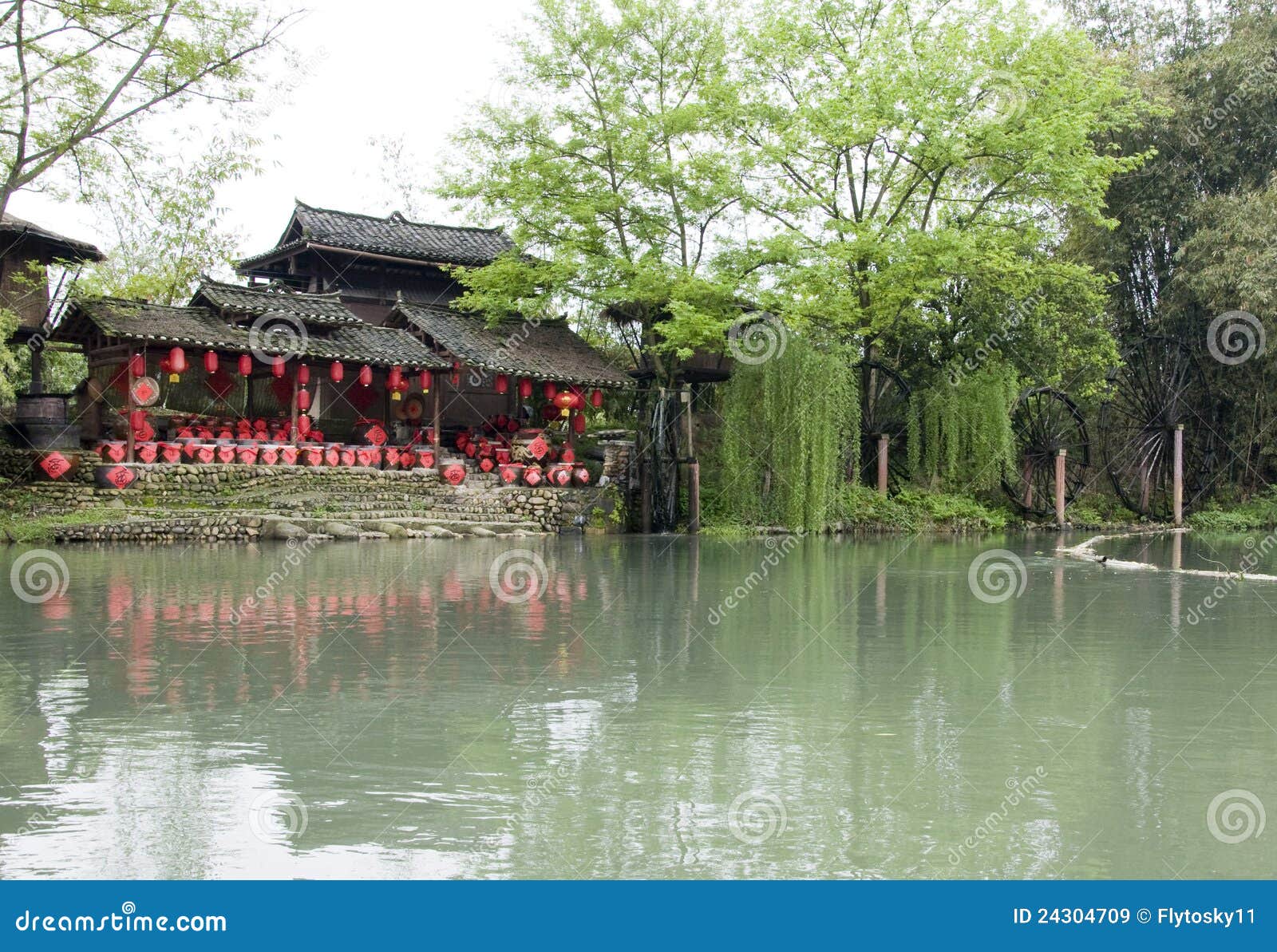 Chinese Village stock image. Image of china, equipment - 24304709