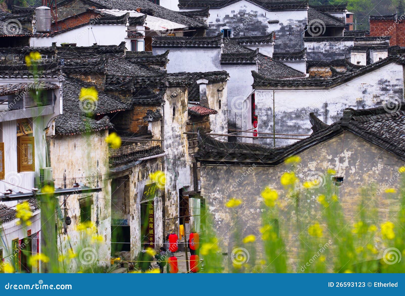 Chinese village editorial stock photo. Image of village - 26593123
