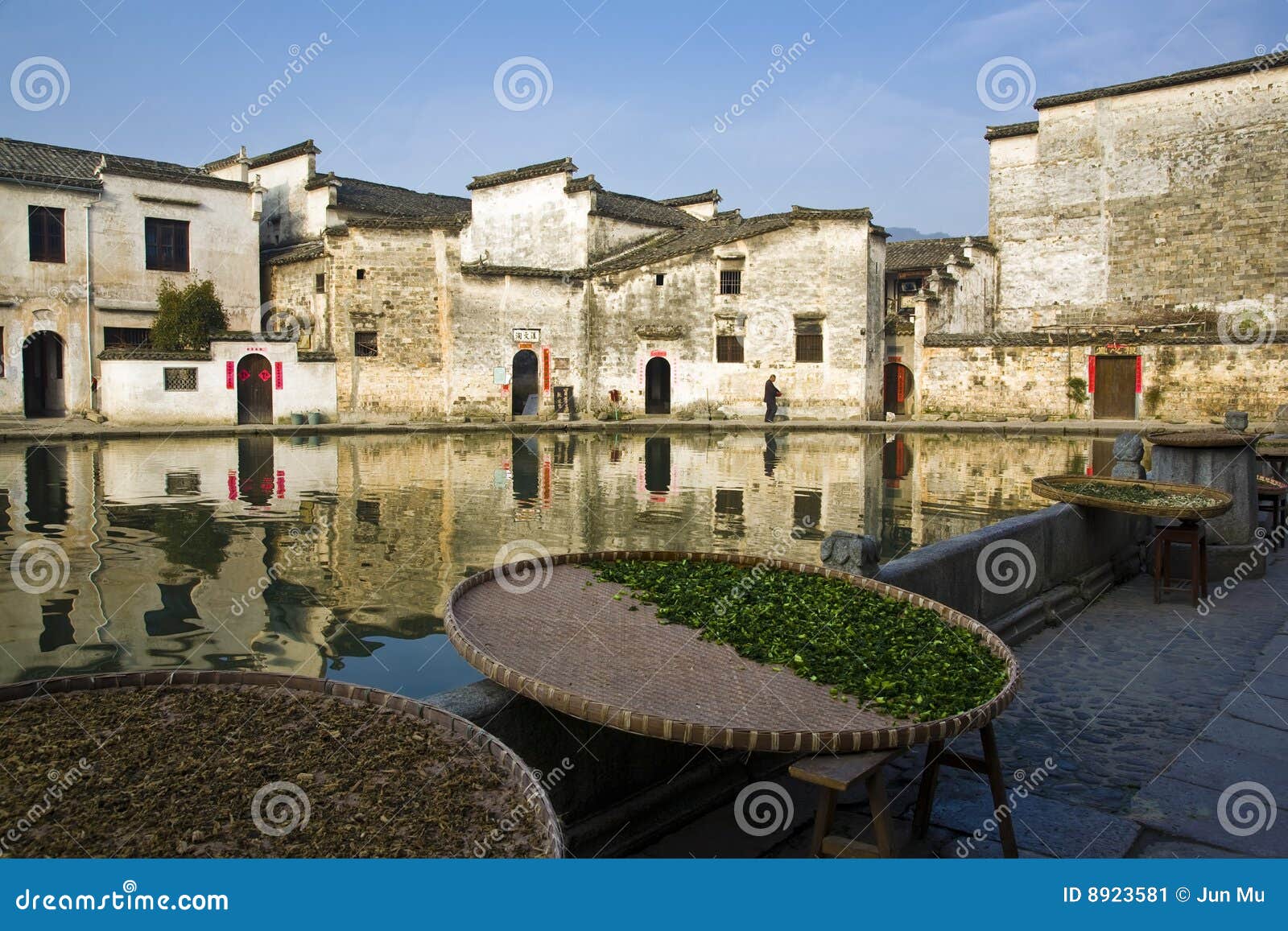 Chinese village,hongcun stock image. Image of background - 8923581
