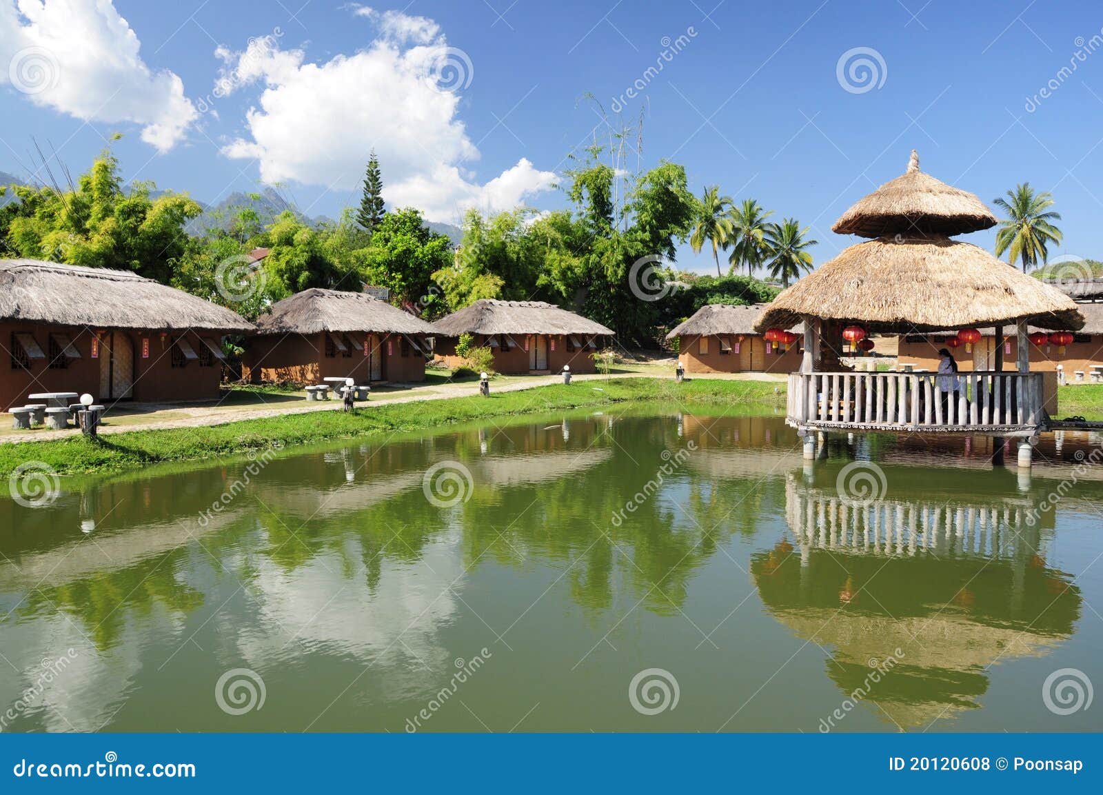 Chinese Village at Pai Mae Hong Son Stock Photo - Image of house, hong ...