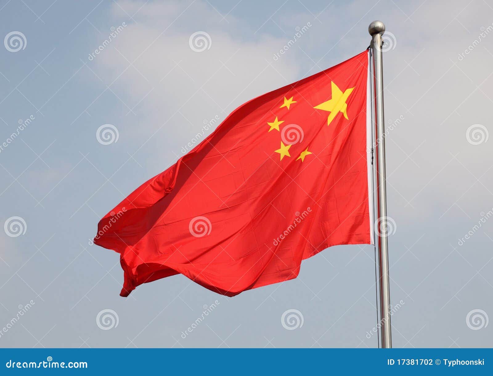 Chinese Vlag stock foto. Image of embleem, vlag, chinees - 17381702