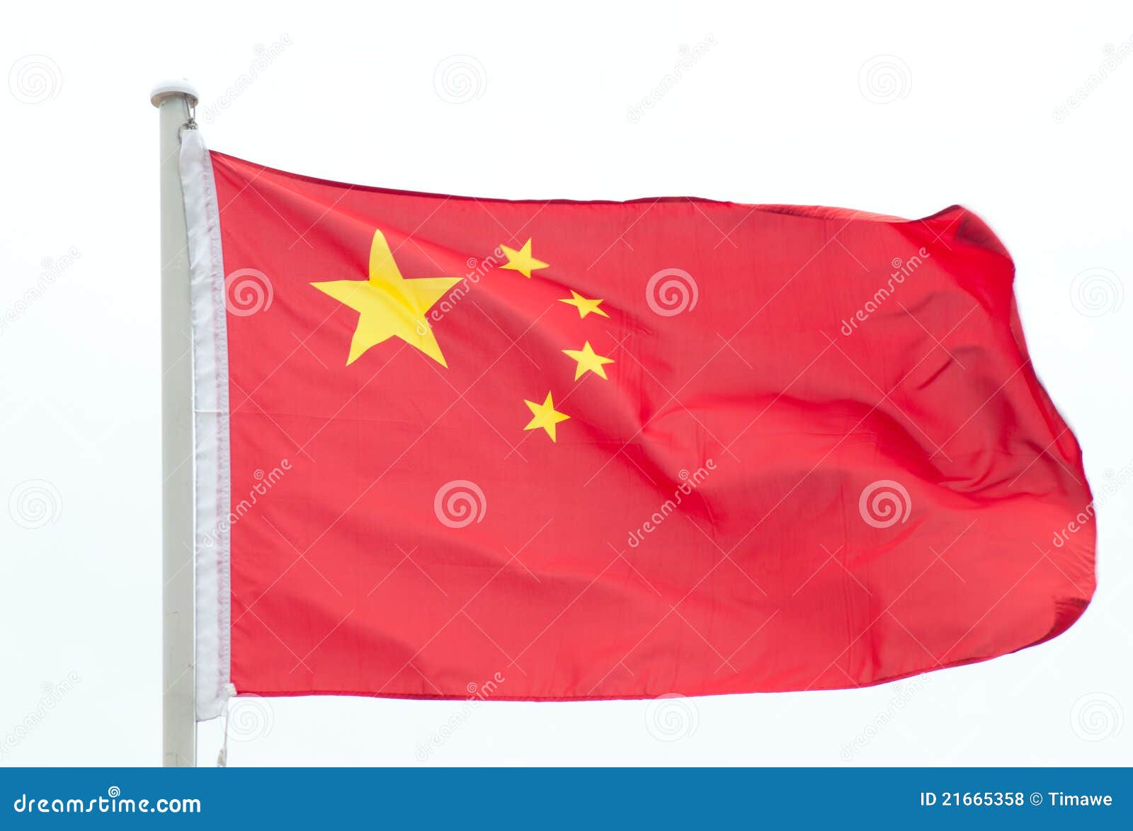 Chinese Vlag stock foto. Image of wolk, vlag, rood, embleem - 21665358