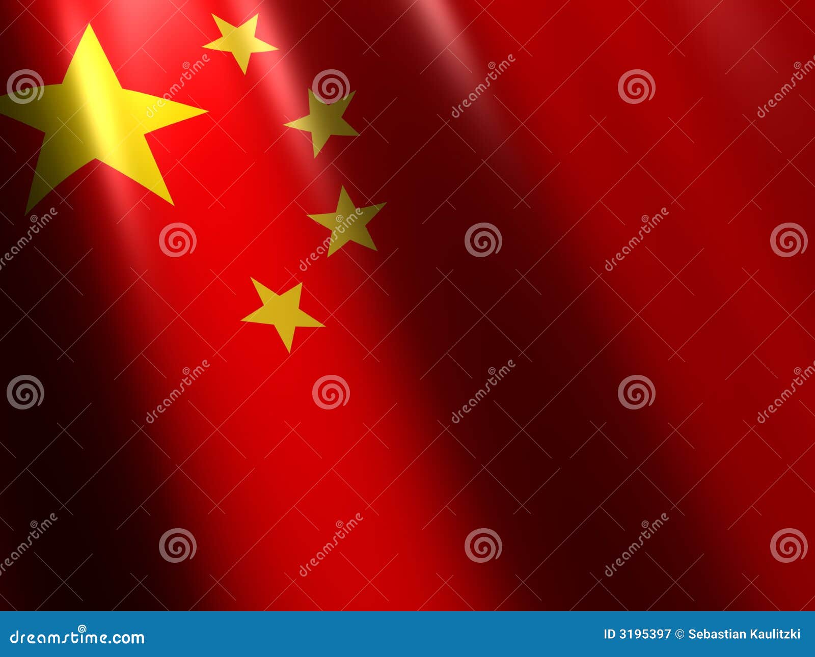 Chinese vlag stock illustratie. Illustration of kleurrijk - 3195397