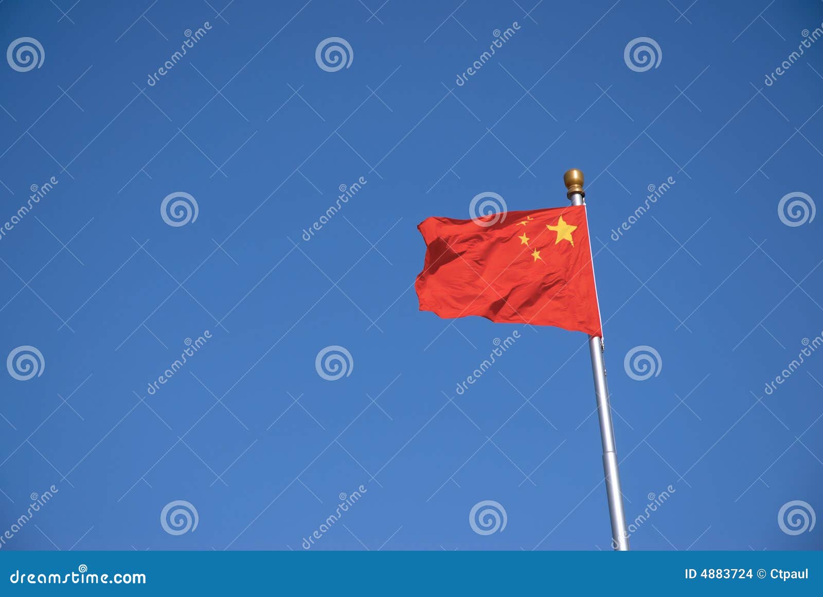 Chinese vlag stock foto. Image of communisme, chinees - 4883724