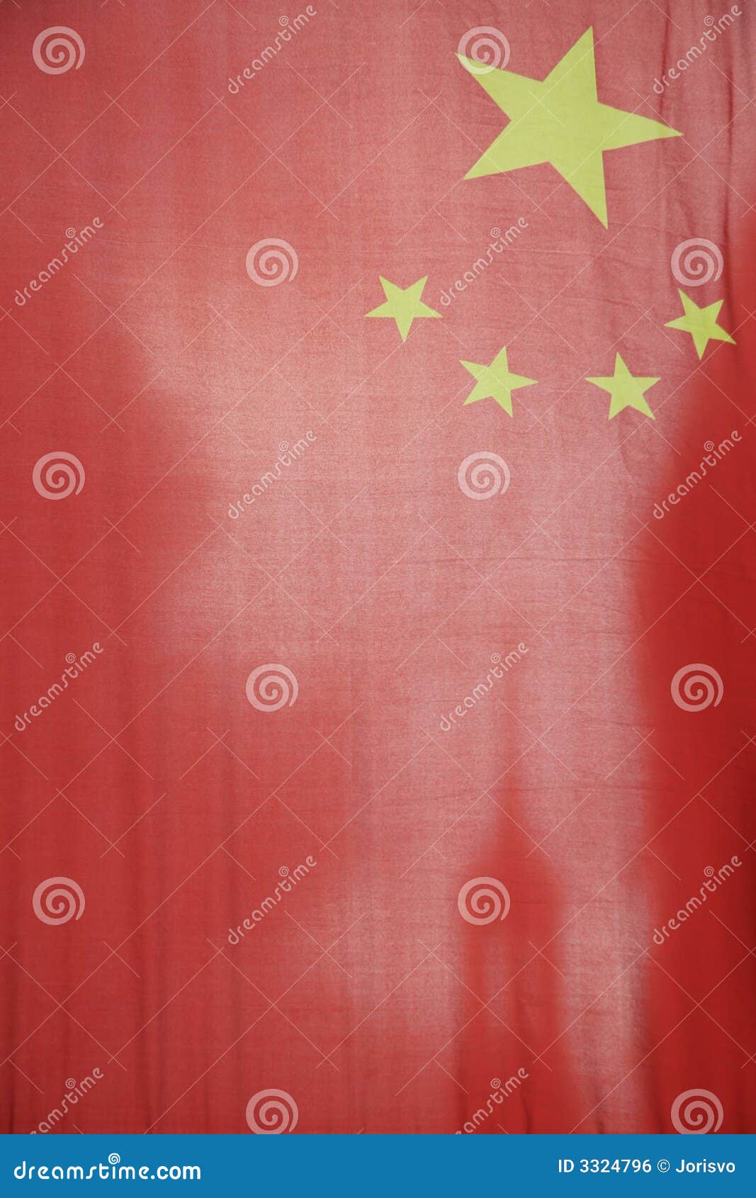 Chinese vlag met silhouet stock foto. Image of sjanghai - 3324796