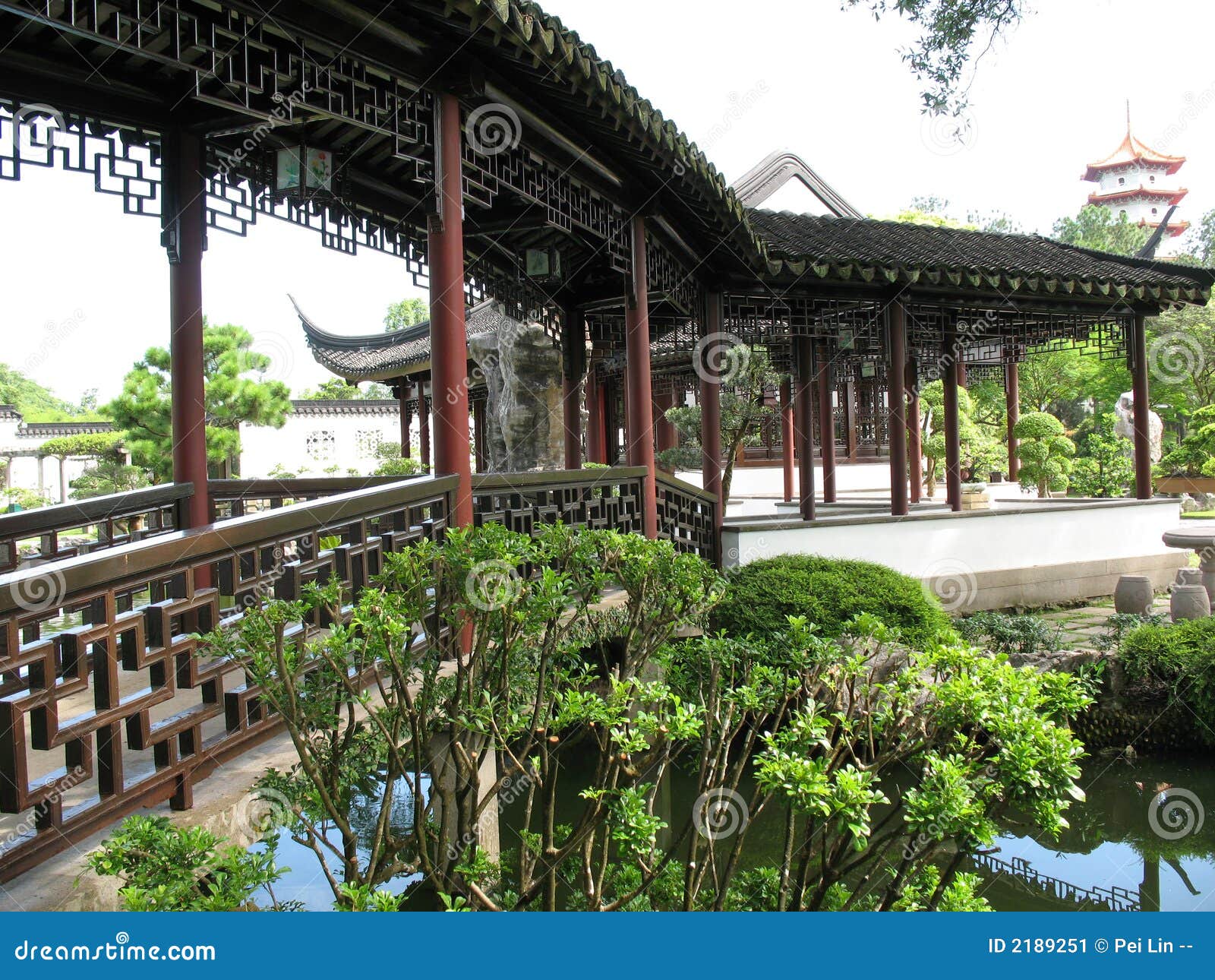 A Chinese Walkway stock image. Image of orient, monument - 2189251