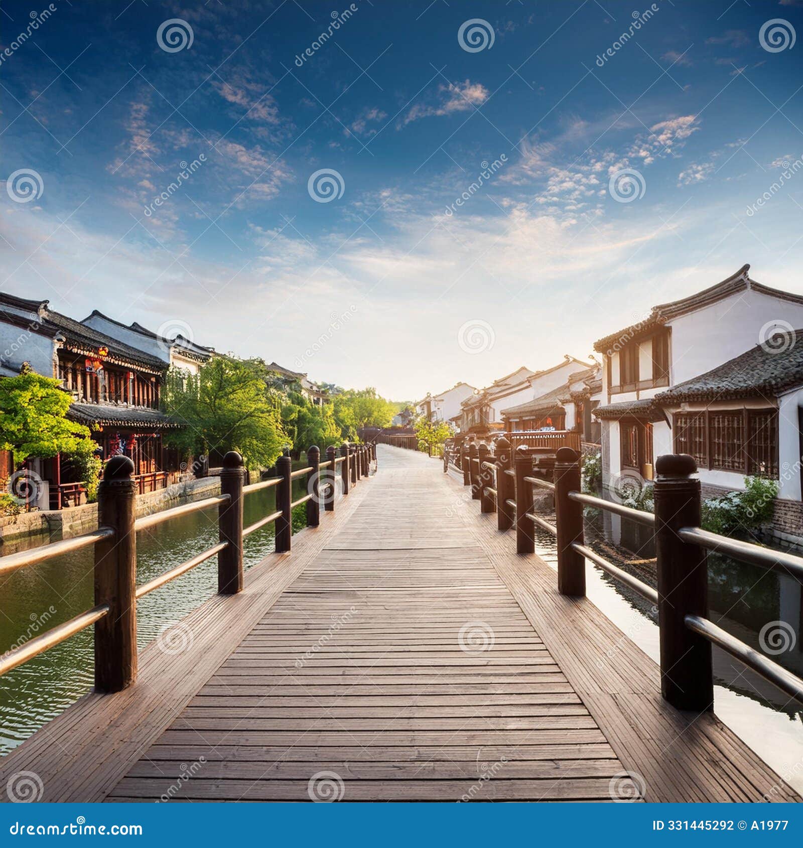 Chinese Walkway, AI Generated Stock Illustration - Illustration of ...