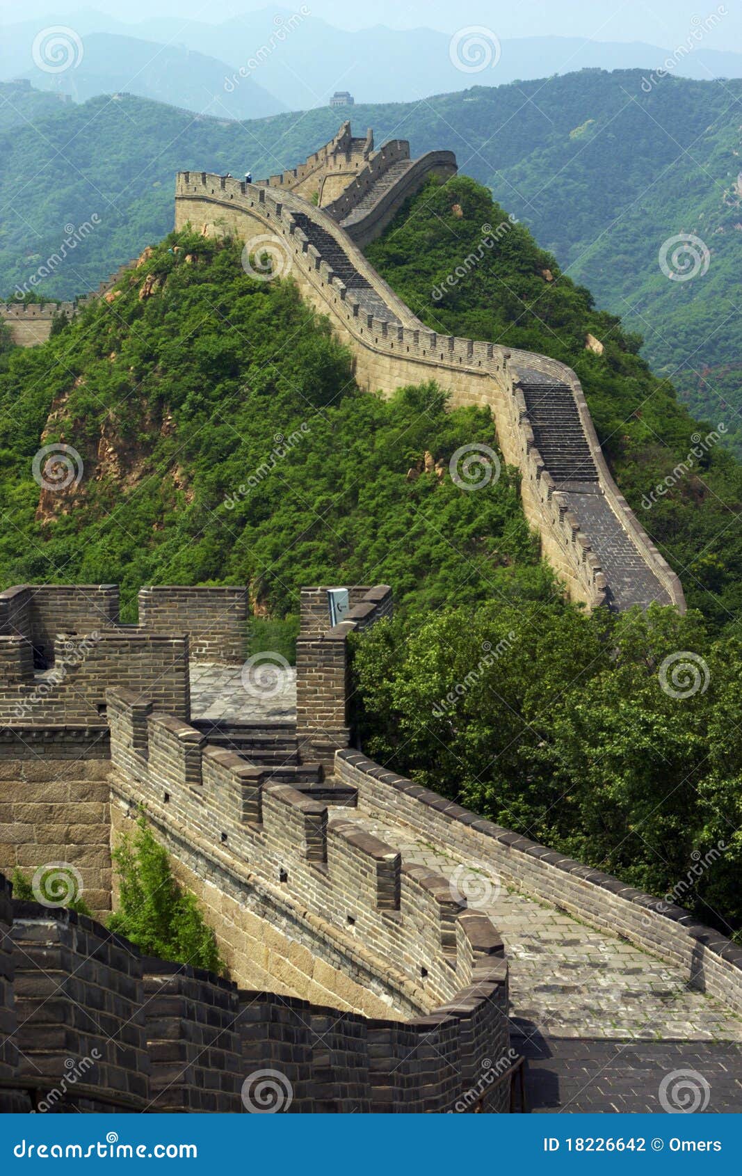 The Chinese wall stock photo. Image of china, building - 18226642