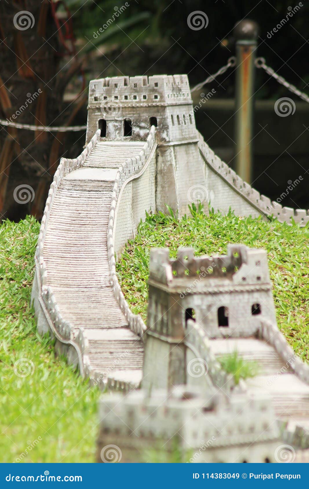 Chinese Wall Model Created Model Stock Image - Image of destination ...