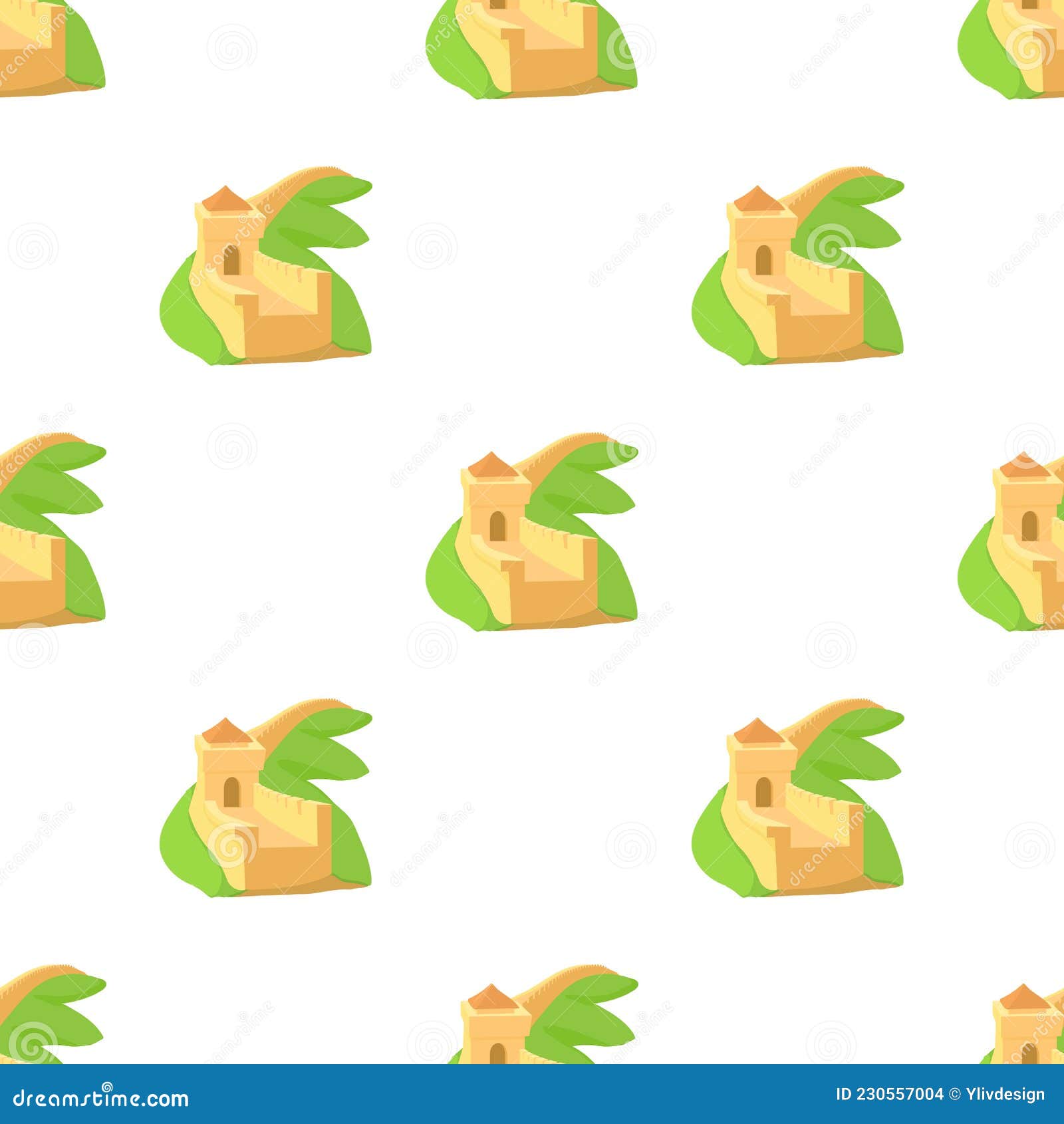 Chinese Wall Pattern Seamless Vector Stock Vector - Illustration of ...