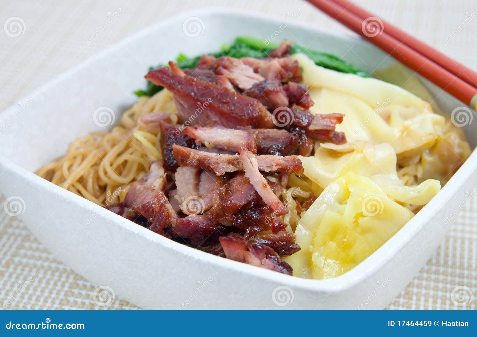 Chinese Wanton Noodles stock image. Image of meat, lunch - 17464459