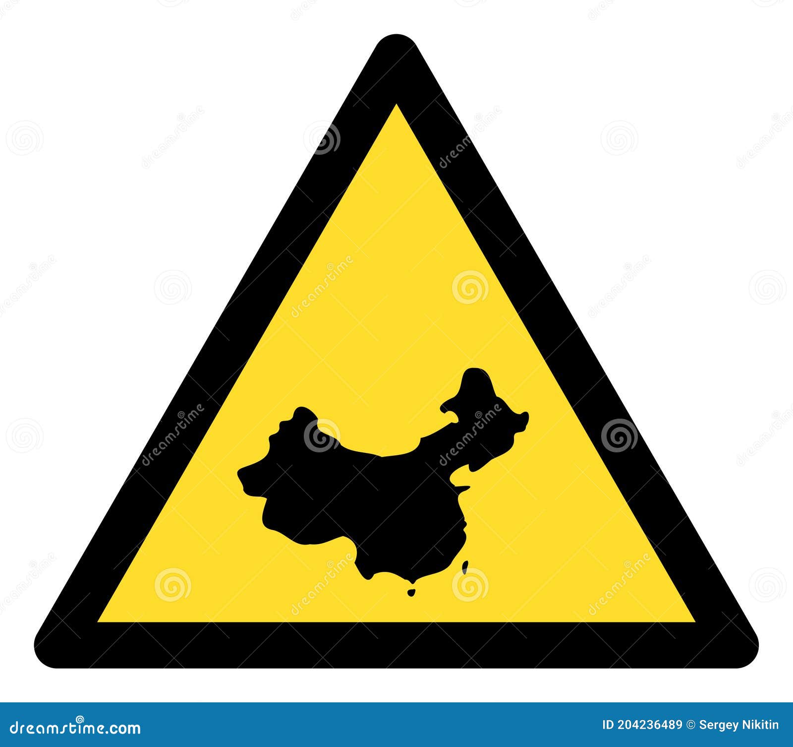 Chinese Warning Flat Icon Vector Stock Vector - Illustration of mark ...