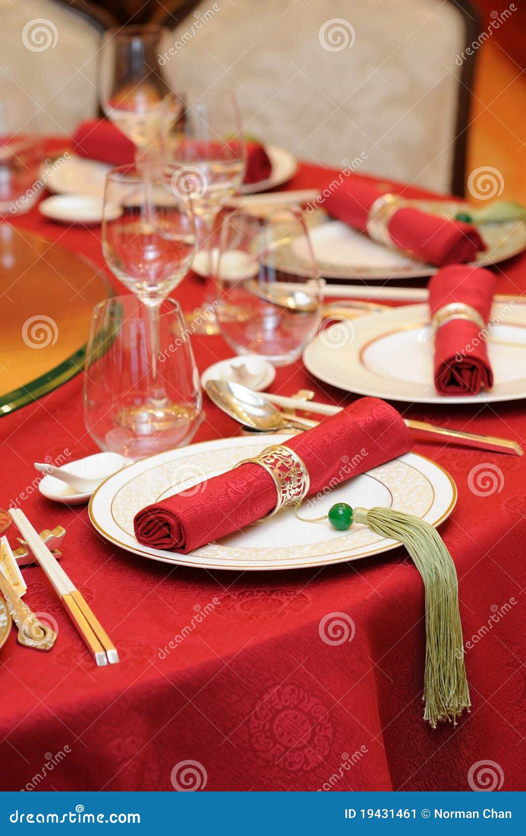 Chinese wedding table set stock image. Image of table - 19431461