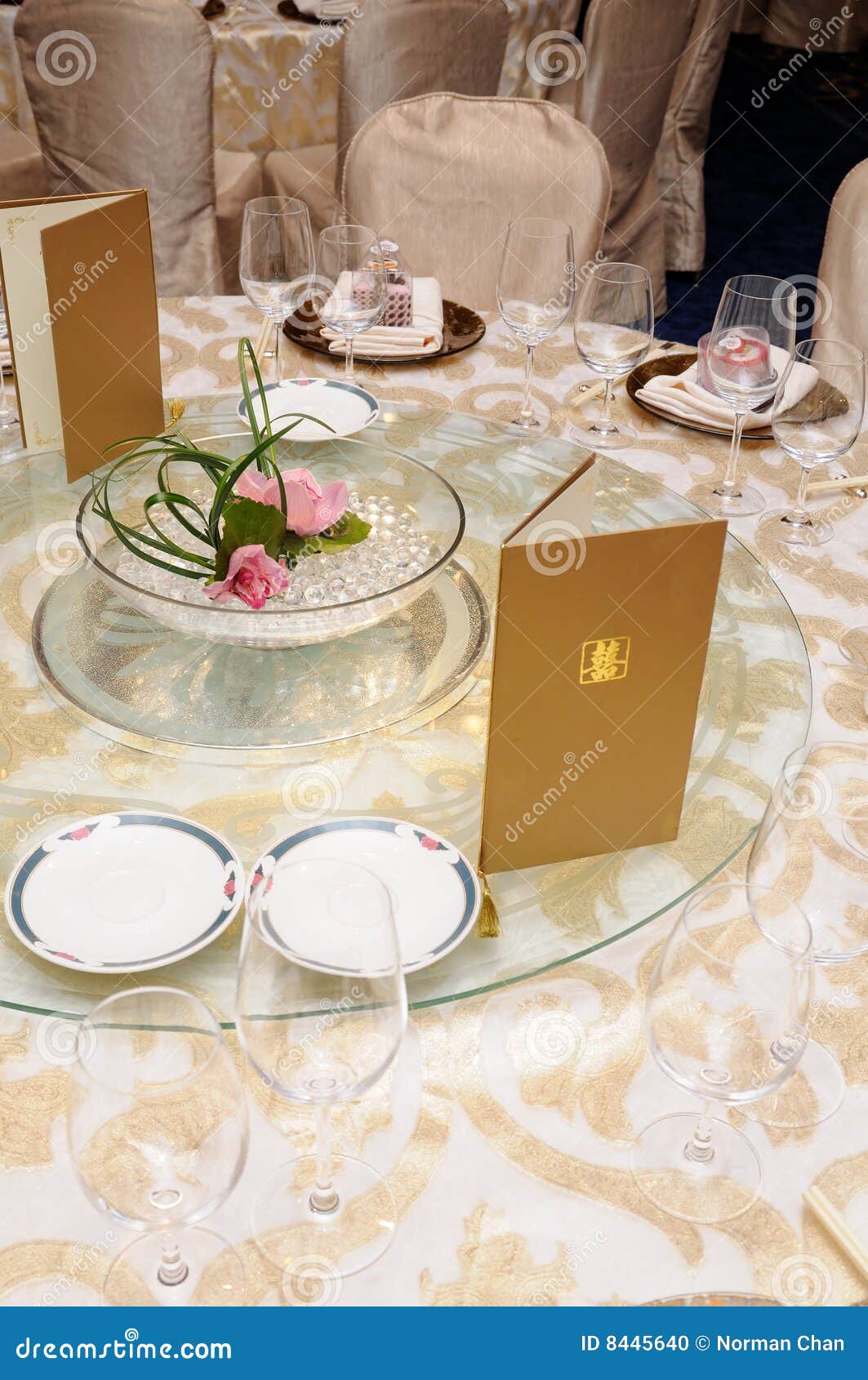Chinese wedding table set stock photo. Image of formal - 8445640