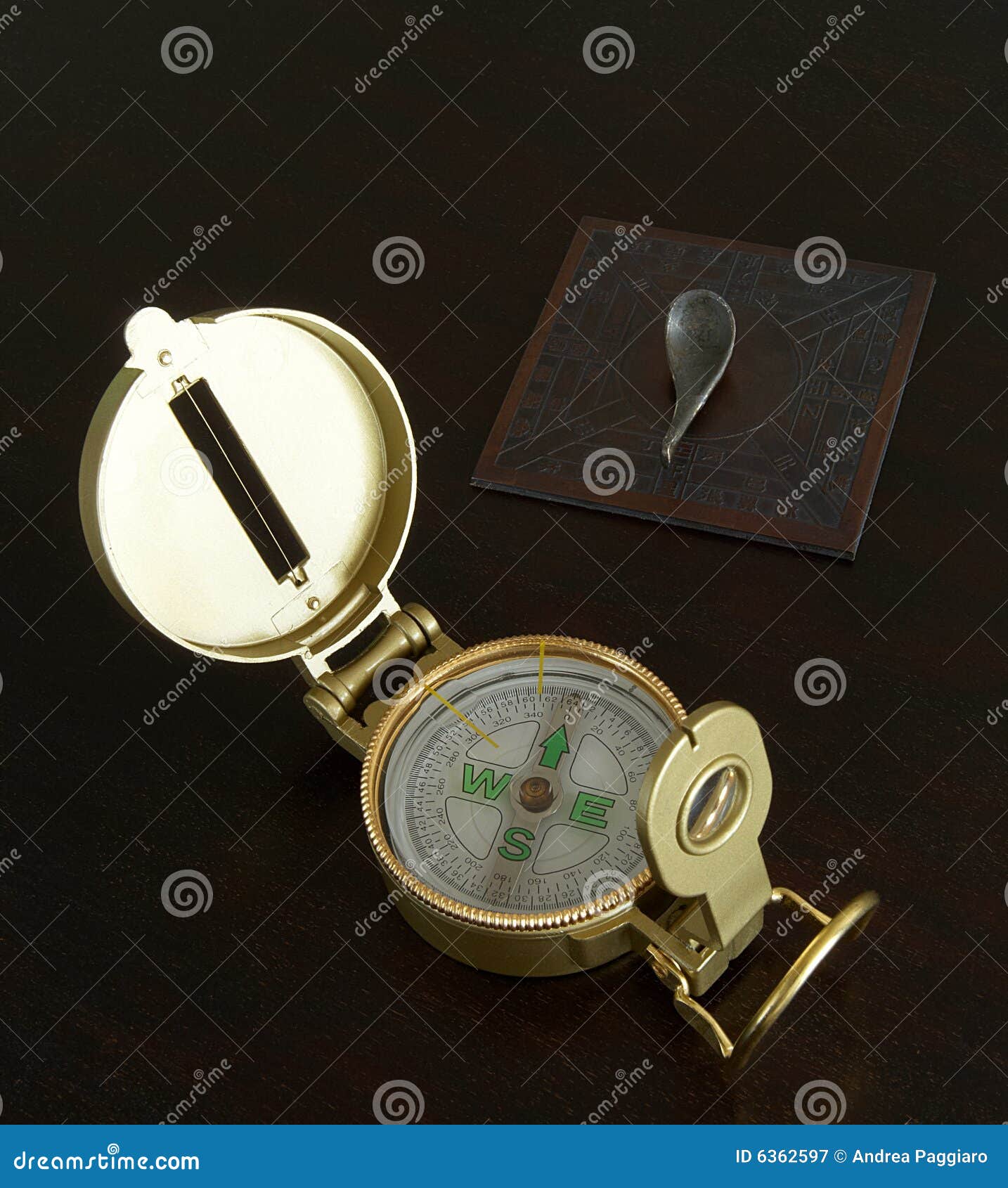 Chinese and Western Compasses Stock Image - Image of dark, views: 6362597