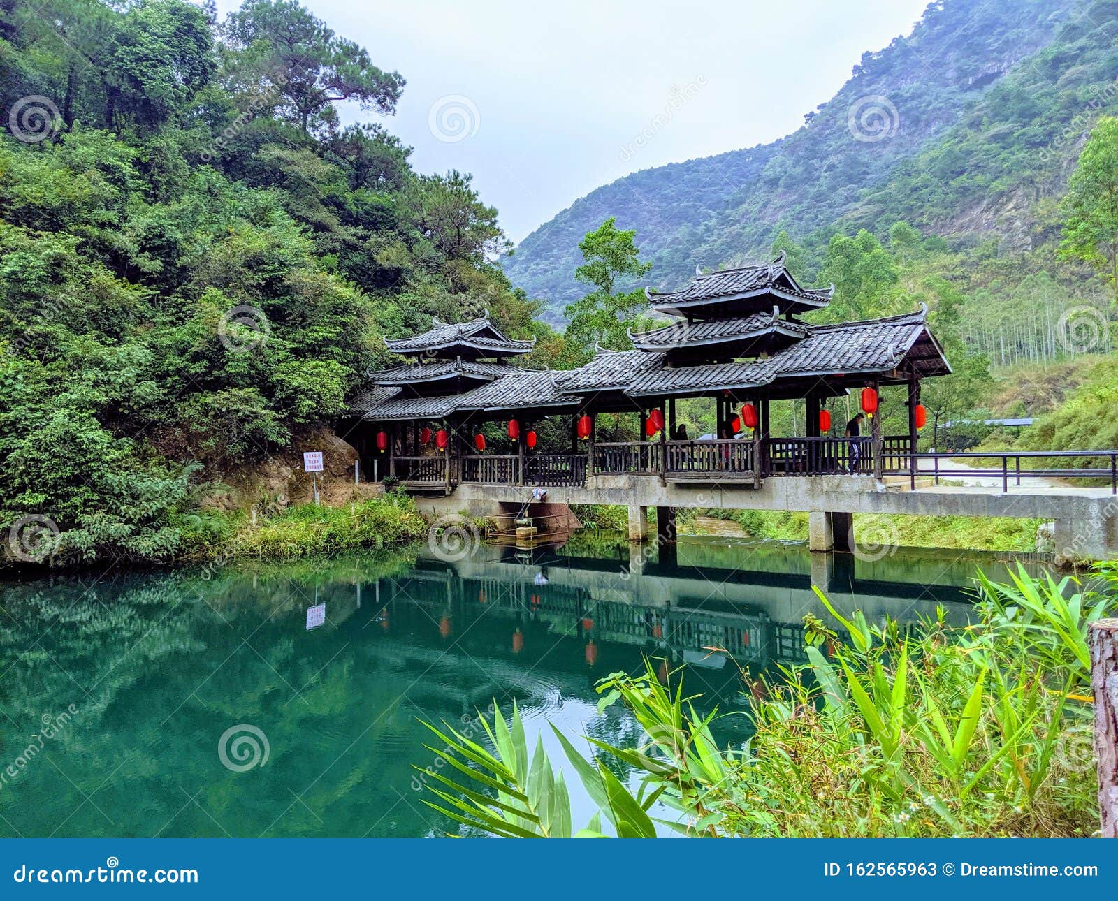 Chinese Wind and Rain Bridge Stock Image - Image of rain, wind: 162565963
