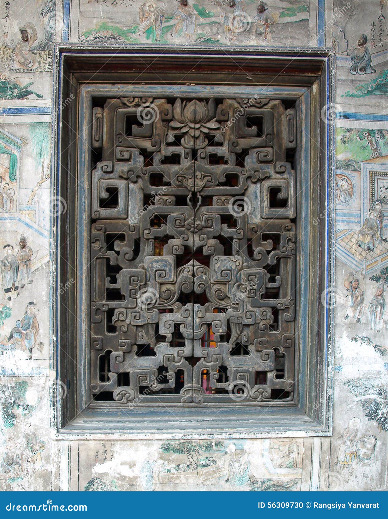 Chinese window stock photo. Image of wood, china, window - 56309730