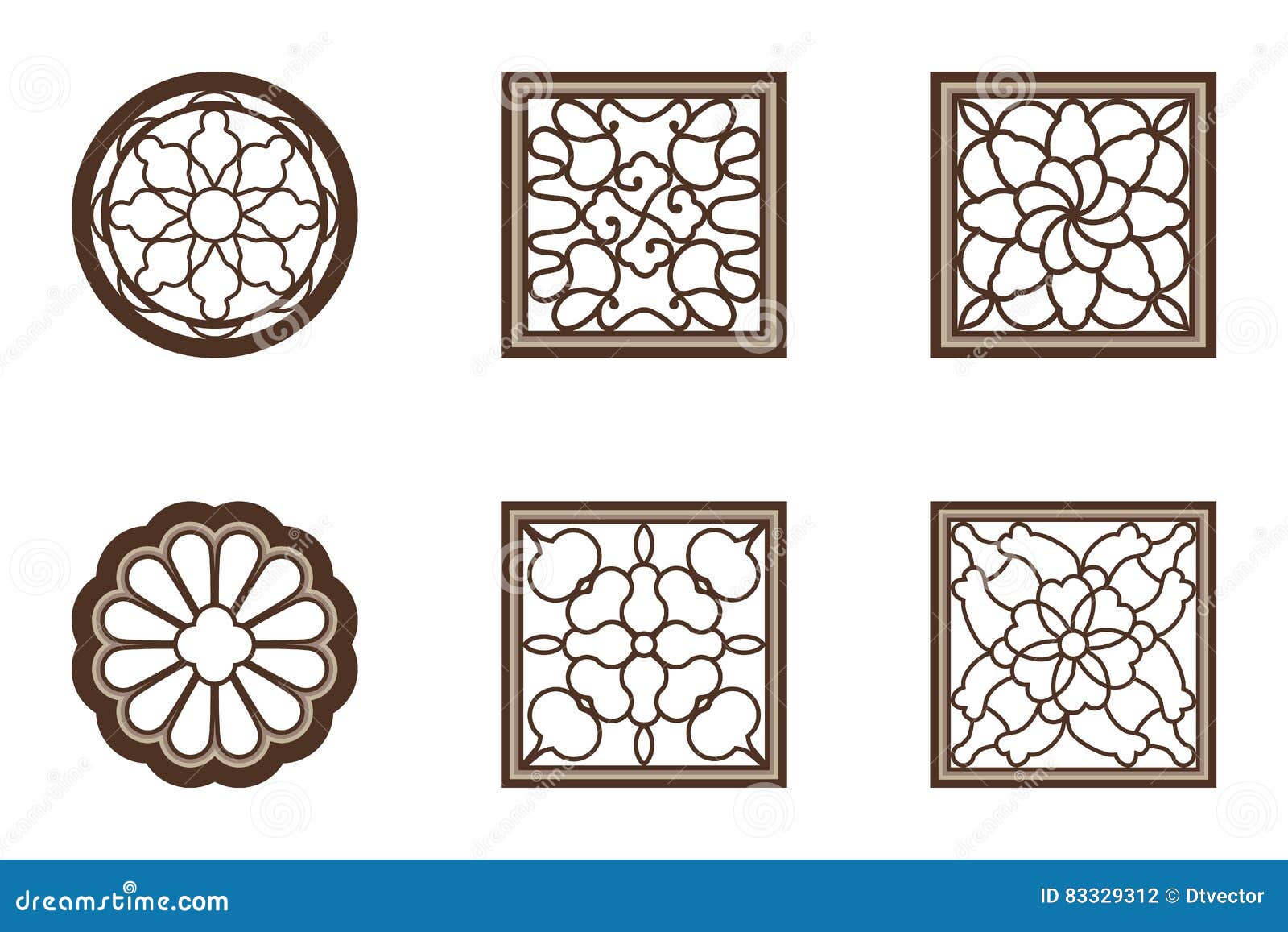 Chinese Window Grilles, Royalty-Free Stock Photo | CartoonDealer.com ...