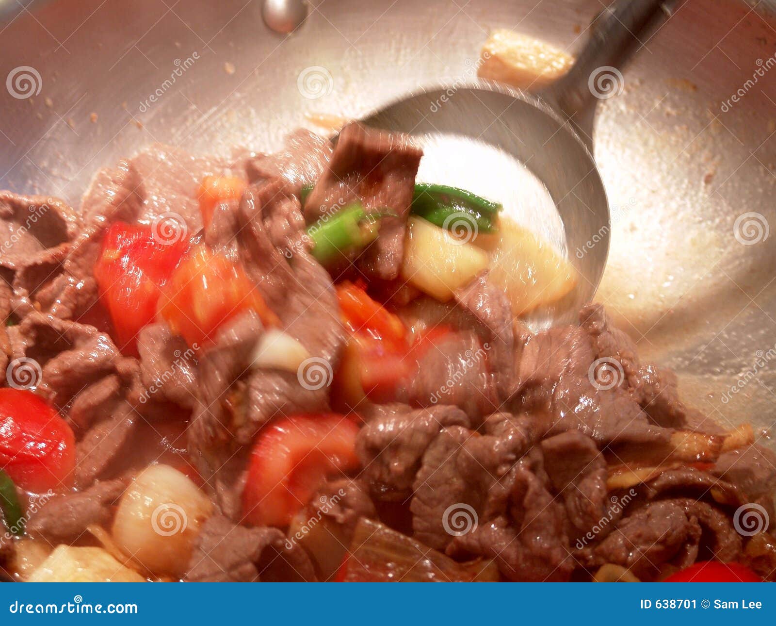 Chinese Wok Frying stock image. Image of onion, frying - 638701