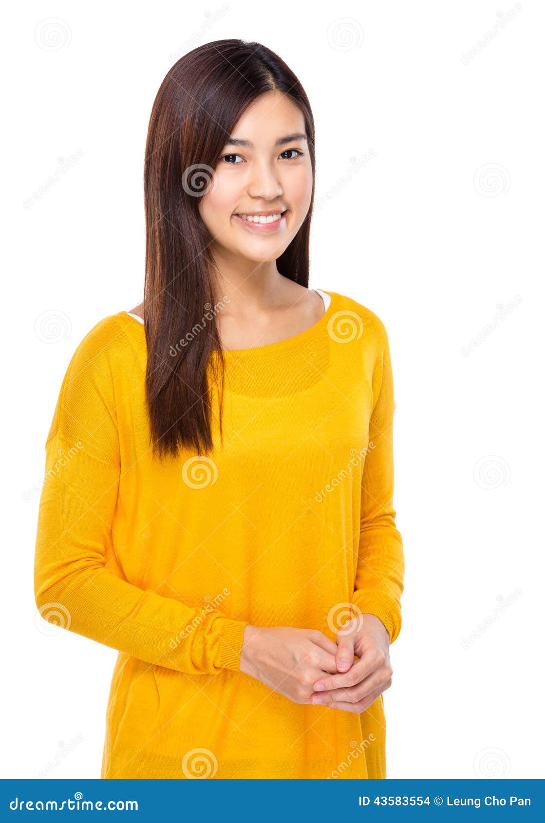 Chinese woman smile stock photo. Image of people, asian - 43583554
