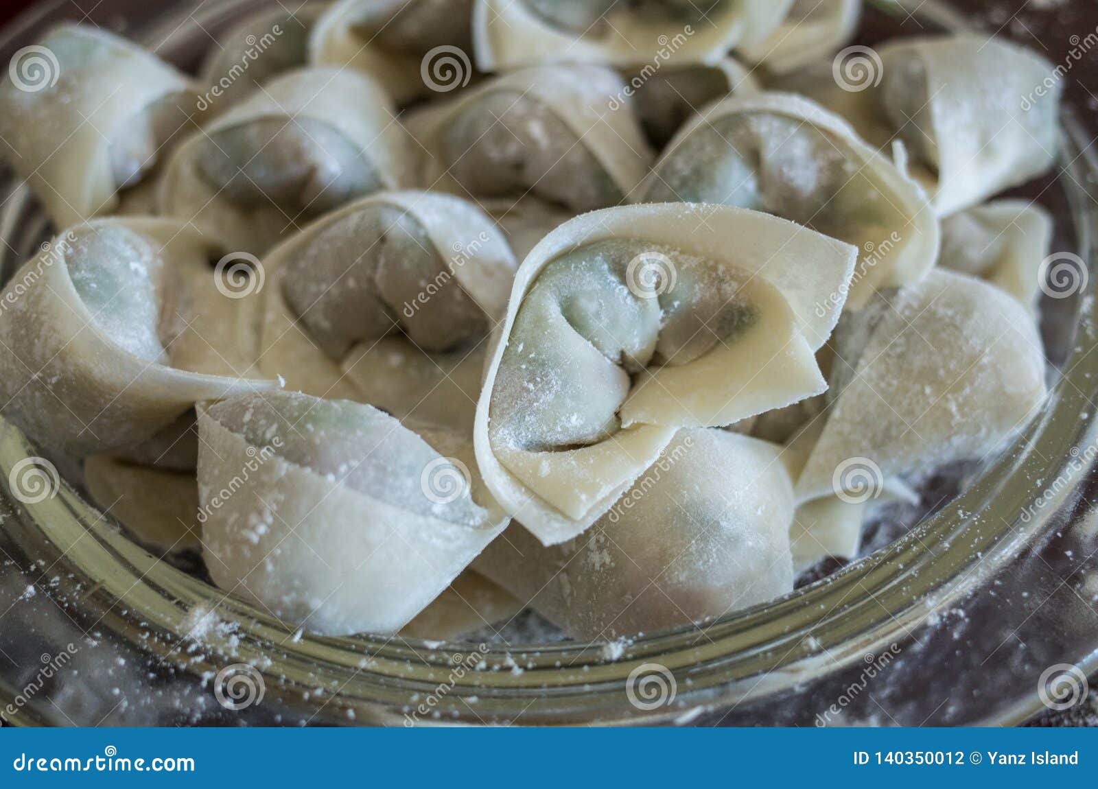 Chinese wonton. stock photo. Image of carbohydrate, delicacy - 140350012