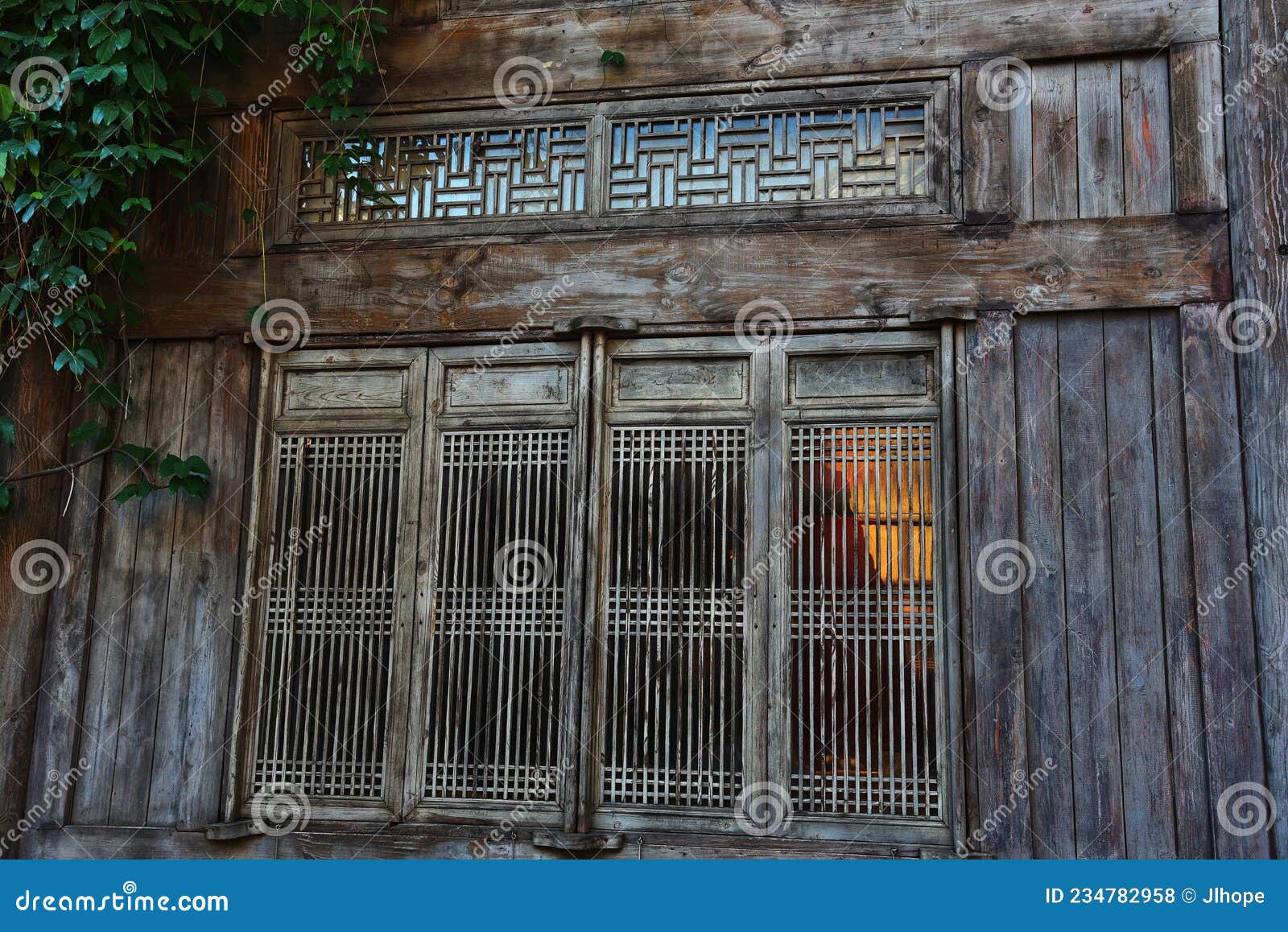 Chinese wooden windows stock photo. Image of windows - 234782958
