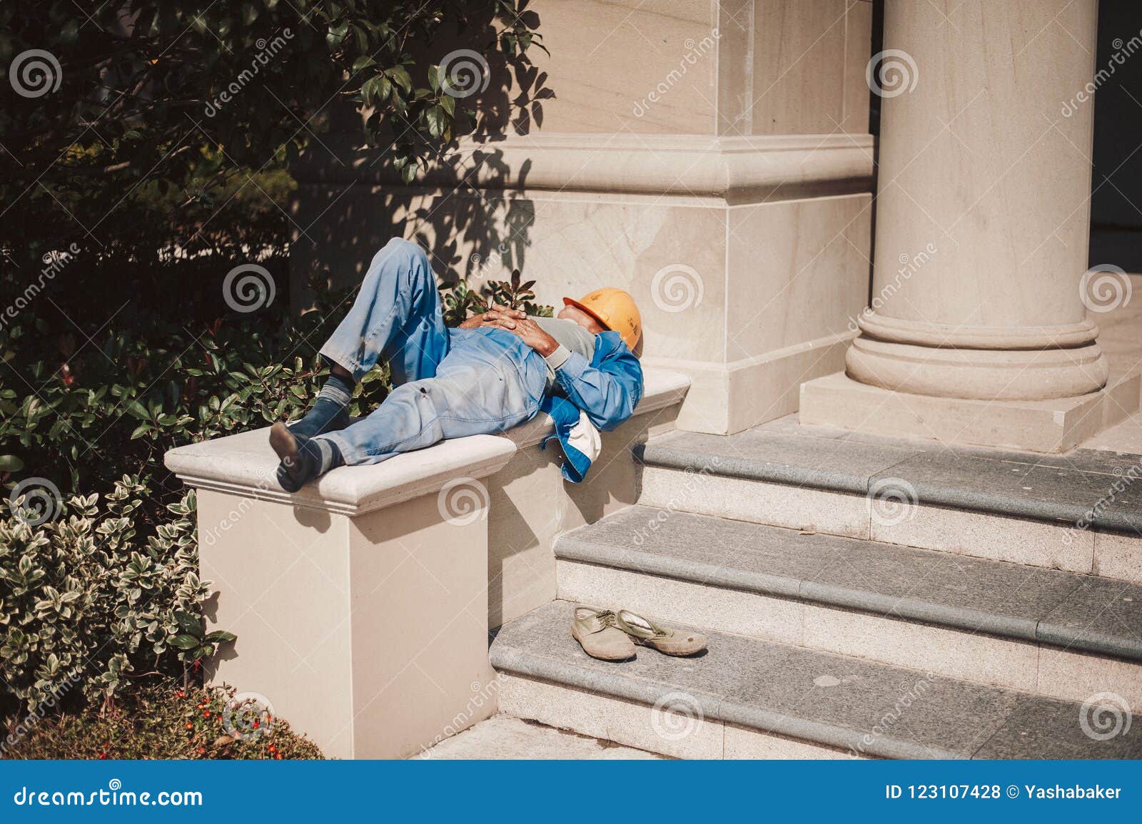 Chinese Worker is Taking a Nap Editorial Stock Photo - Image of siesta ...