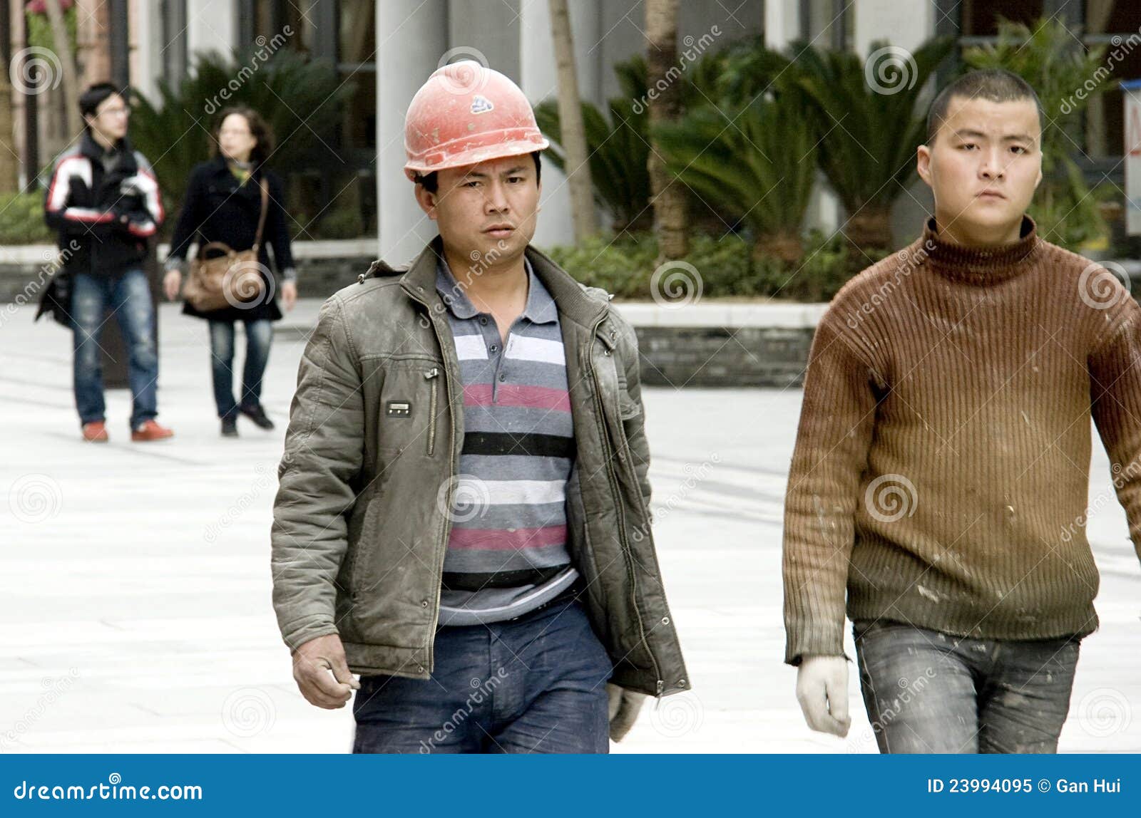 Chinese workers editorial image. Image of city, china - 23994095