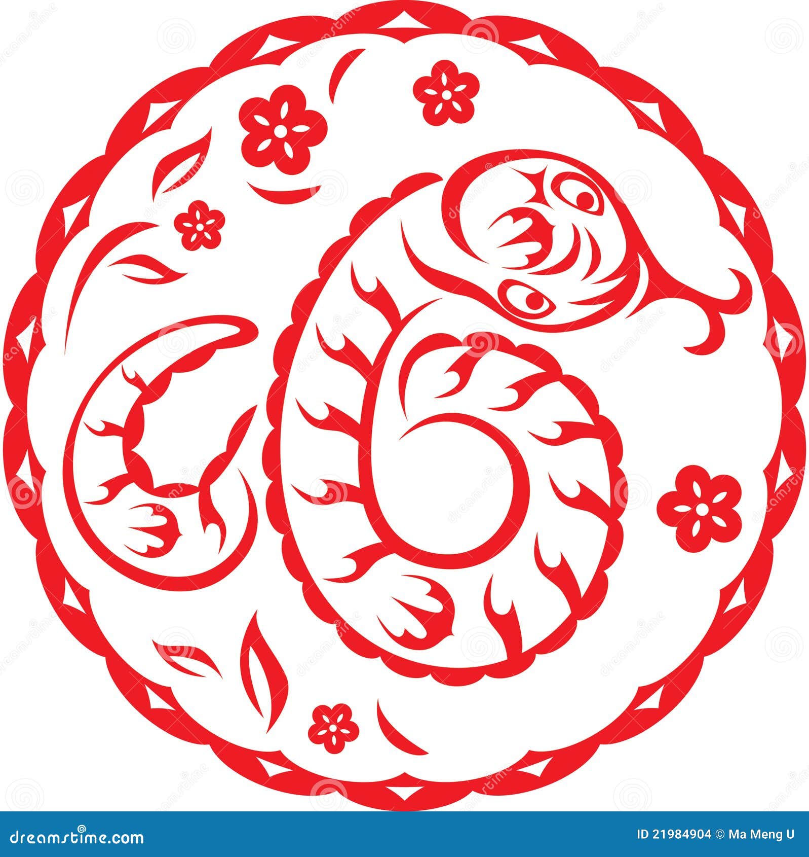 Chinese year of Snake stock vector. Illustration of zodiac - 21984904