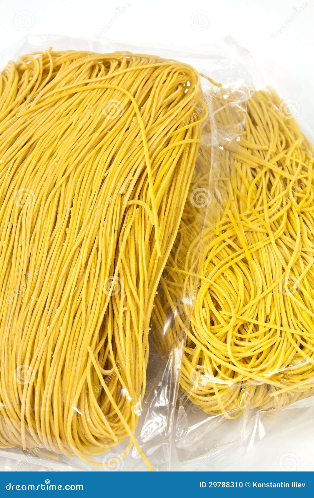 Packaged yellow noodles stock photo. Image of italian - 29788310