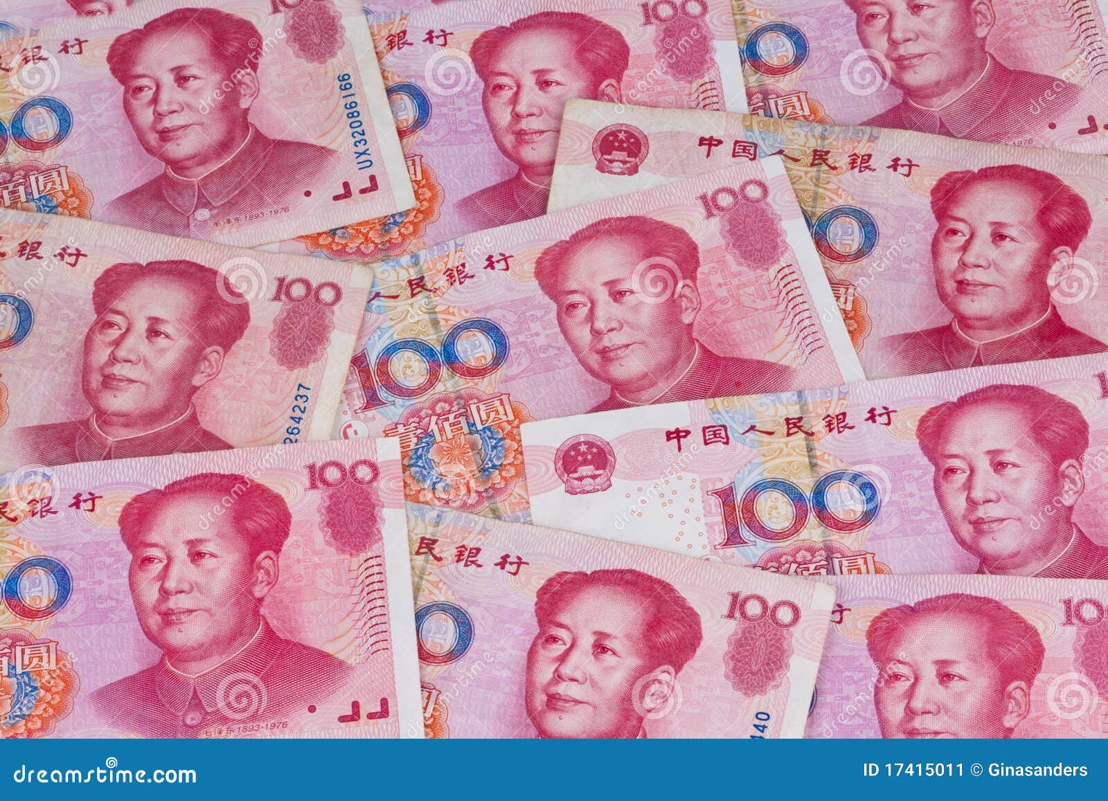 Chinese yuan banknotes stock image. Image of paper, notes - 17415011