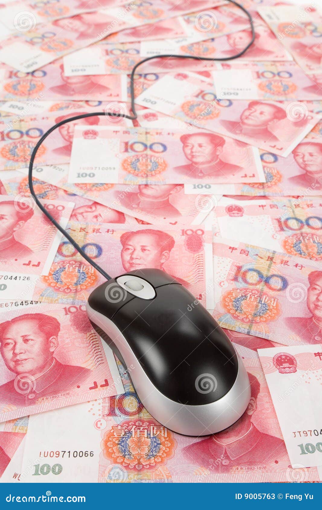 Chinese Yuan and Computer Mouse Stock Image - Image of wealth, success ...