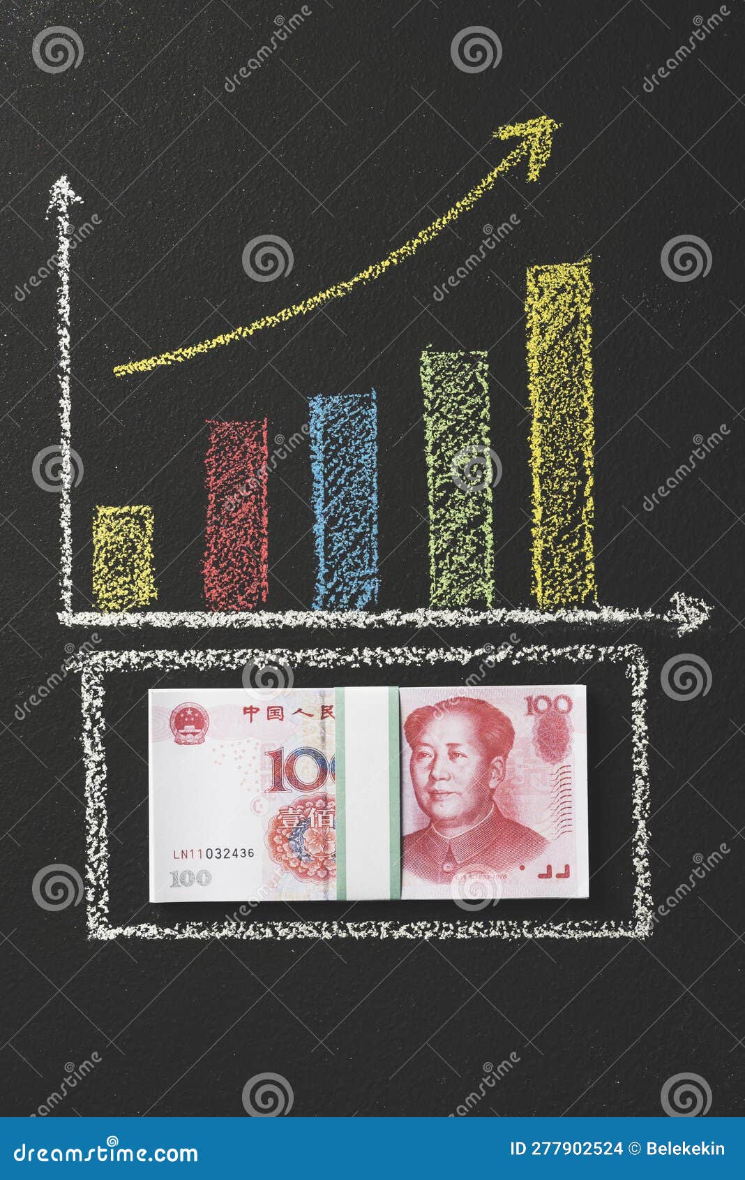 Chinese Yuan Rising in Value Stock Photo - Image of currency, sign ...