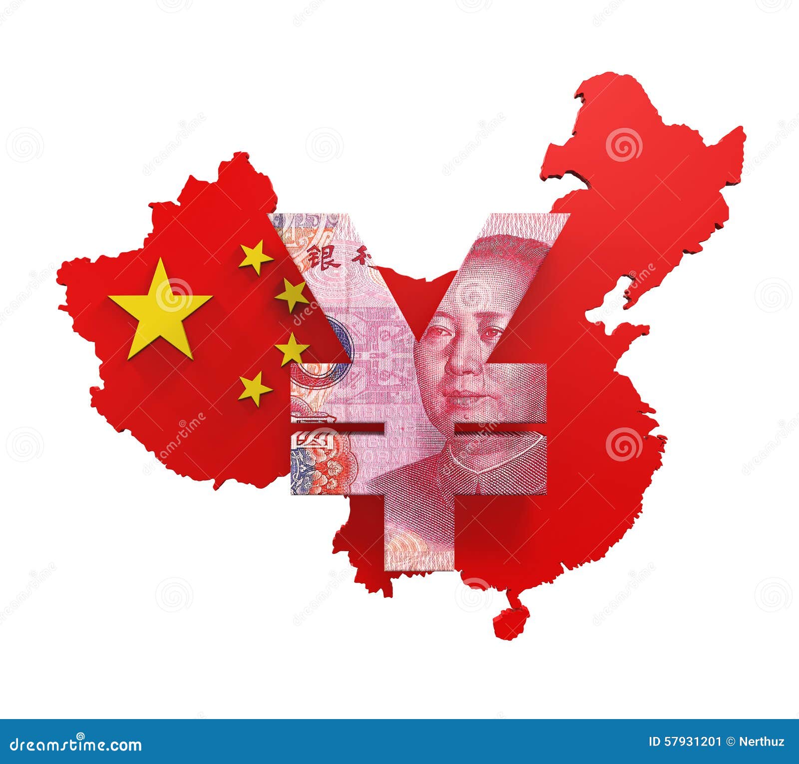 Chinese Yuan Symbol stock illustration. Illustration of isolated - 57931201