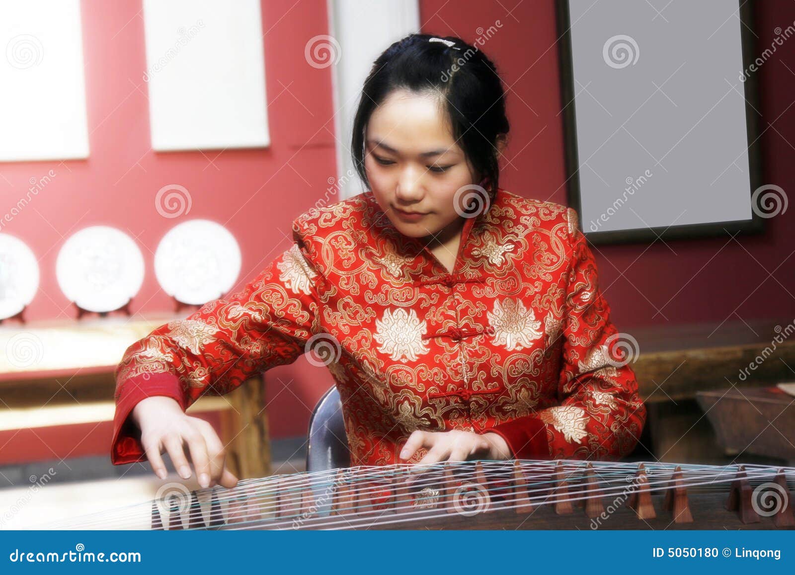 Chinese zither . stock photo. Image of oriental, famous - 5050180