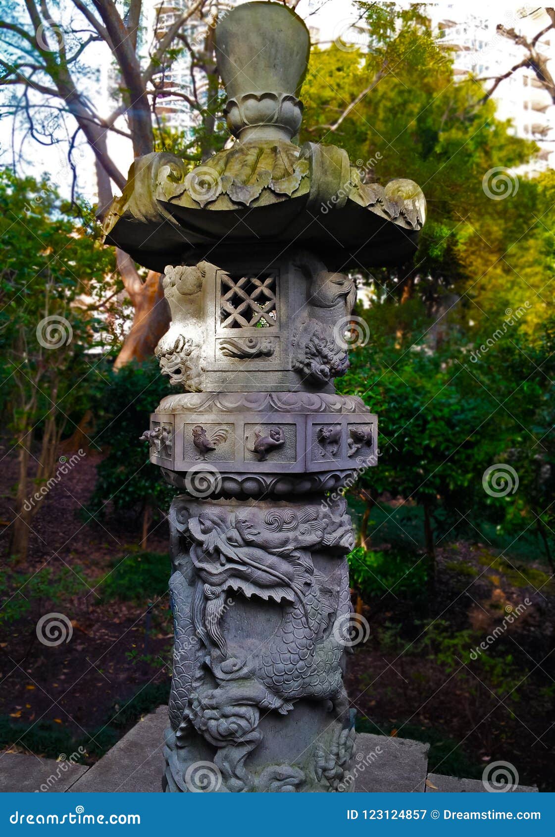 Chinese zodiac tower stock image. Image of sydeney, great - 123124857