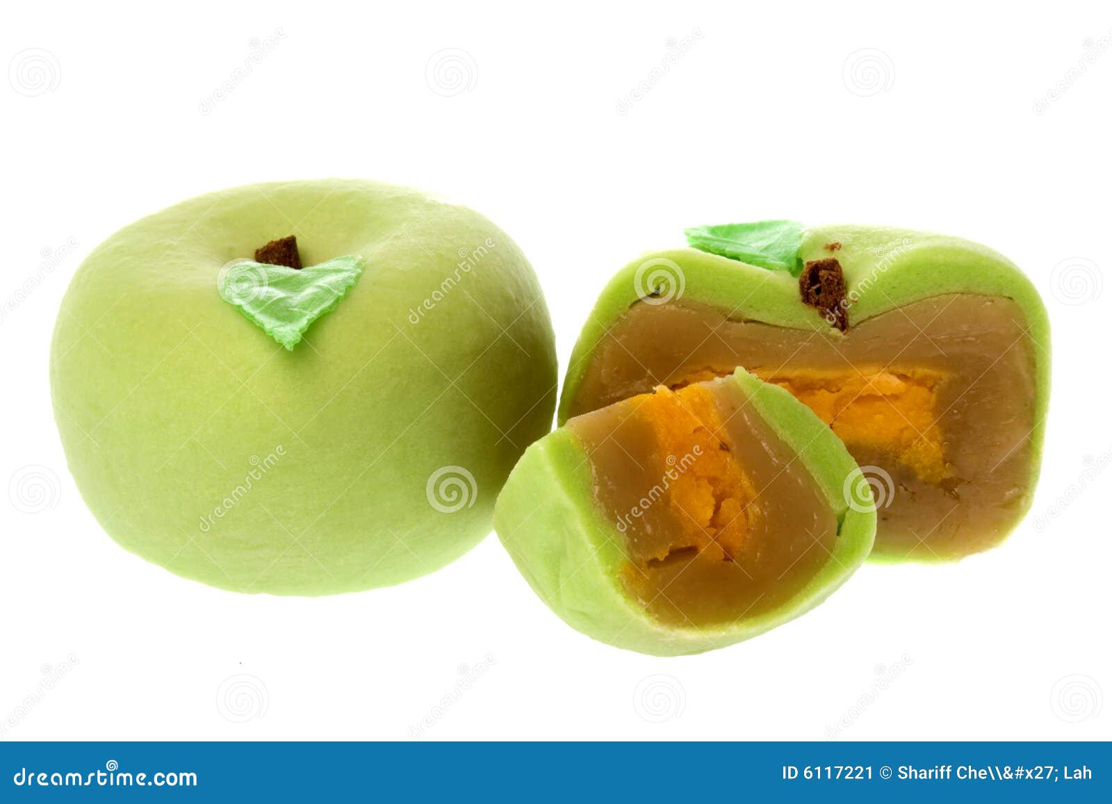 Chinesische Apple-Mond-Kuchen Stockbild - Bild von gebäck, tradition ...