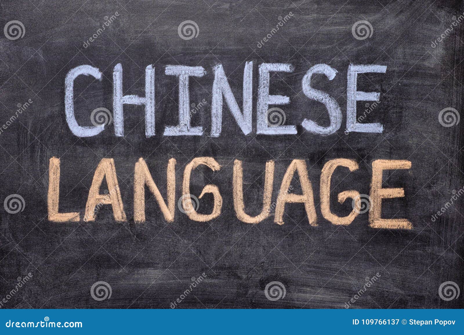 Chinesische Sprache Chinesische Sprache Auf Tafel Stockbild - Bild von ...