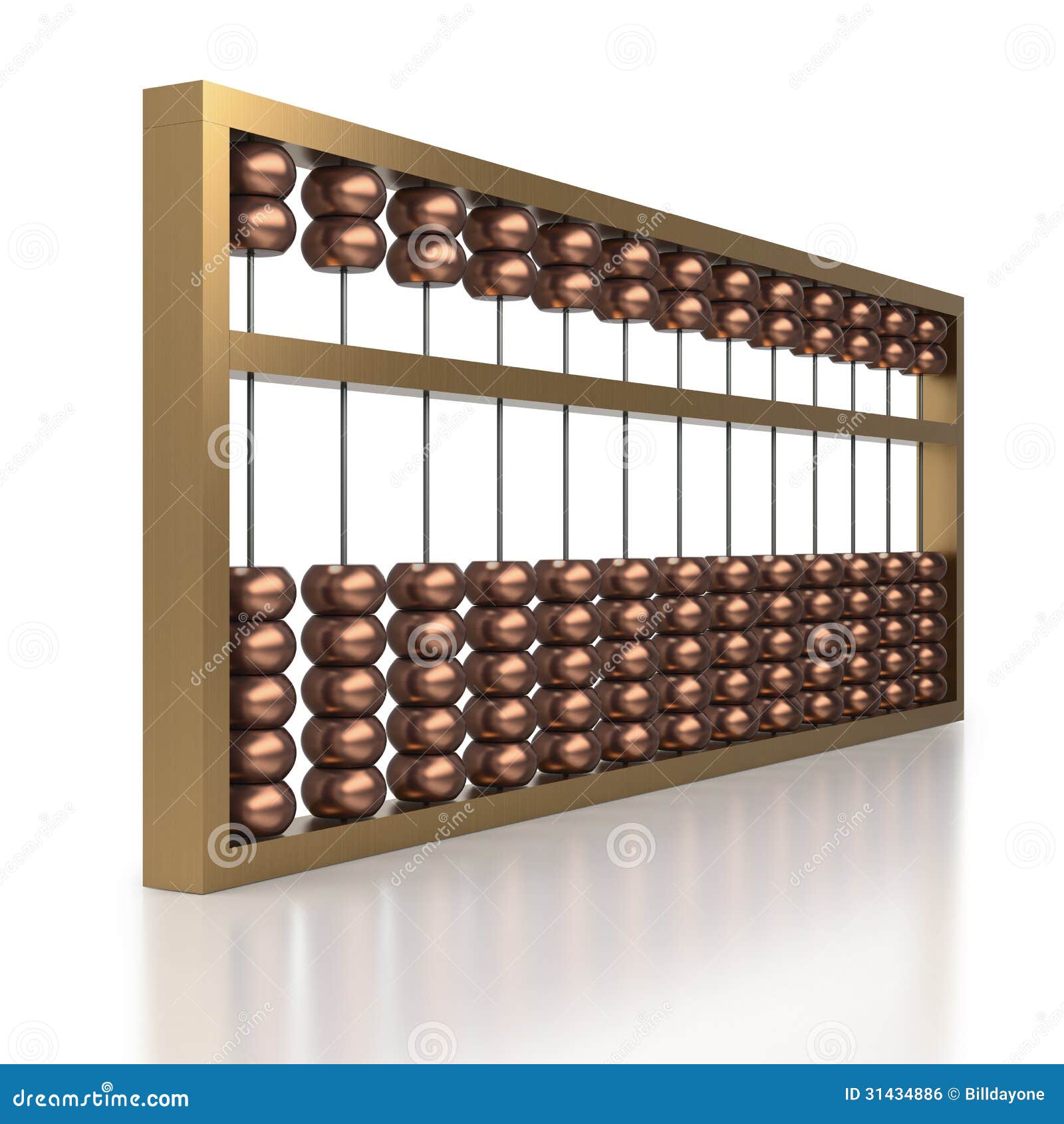 Chinesischer Abakus Mit Metallperlen Und -rahmen Stock Abbildung - Illustration von mathematik ...