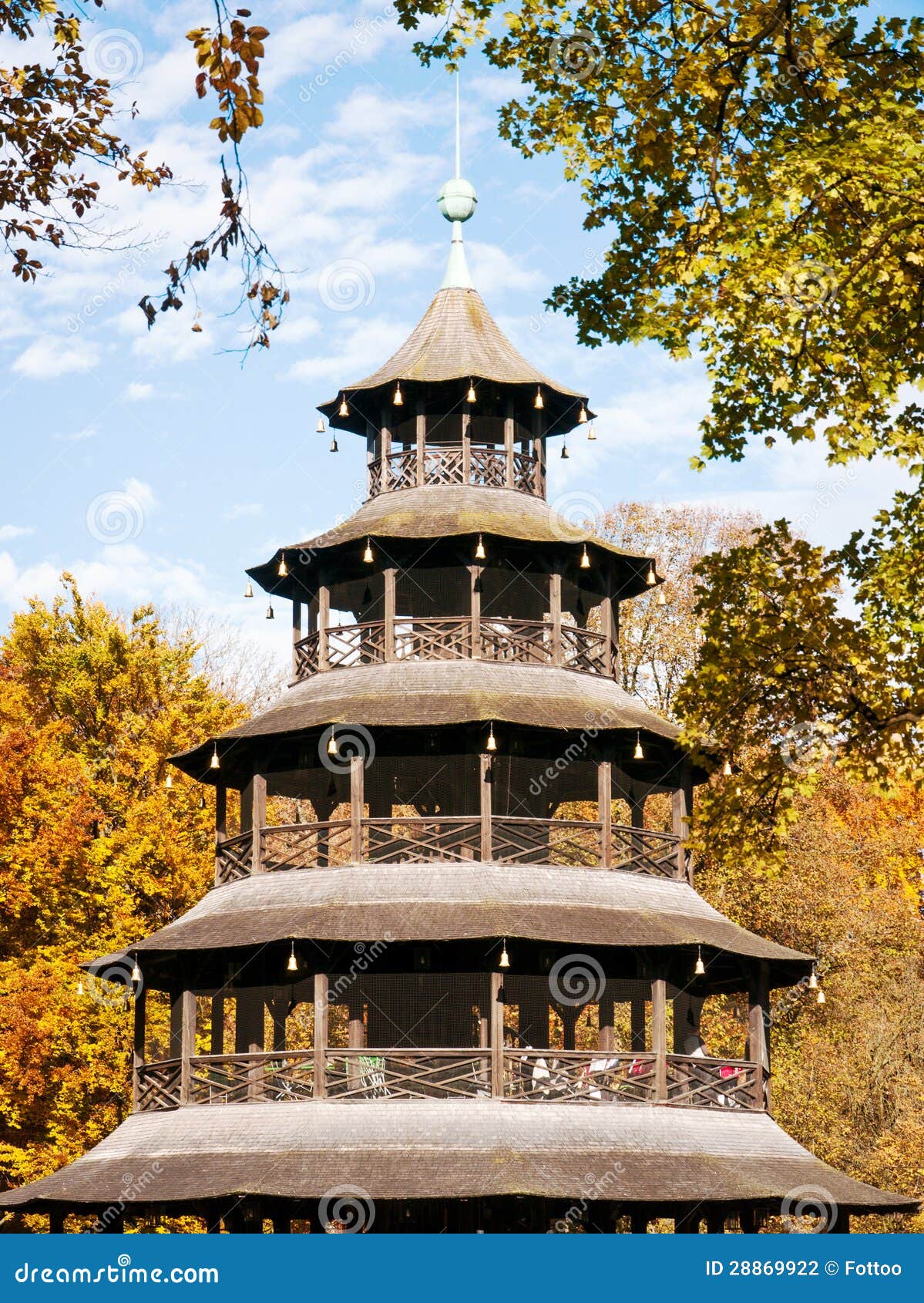 Chinesischer turm - munich stock photo. Image of englischer - 28869922