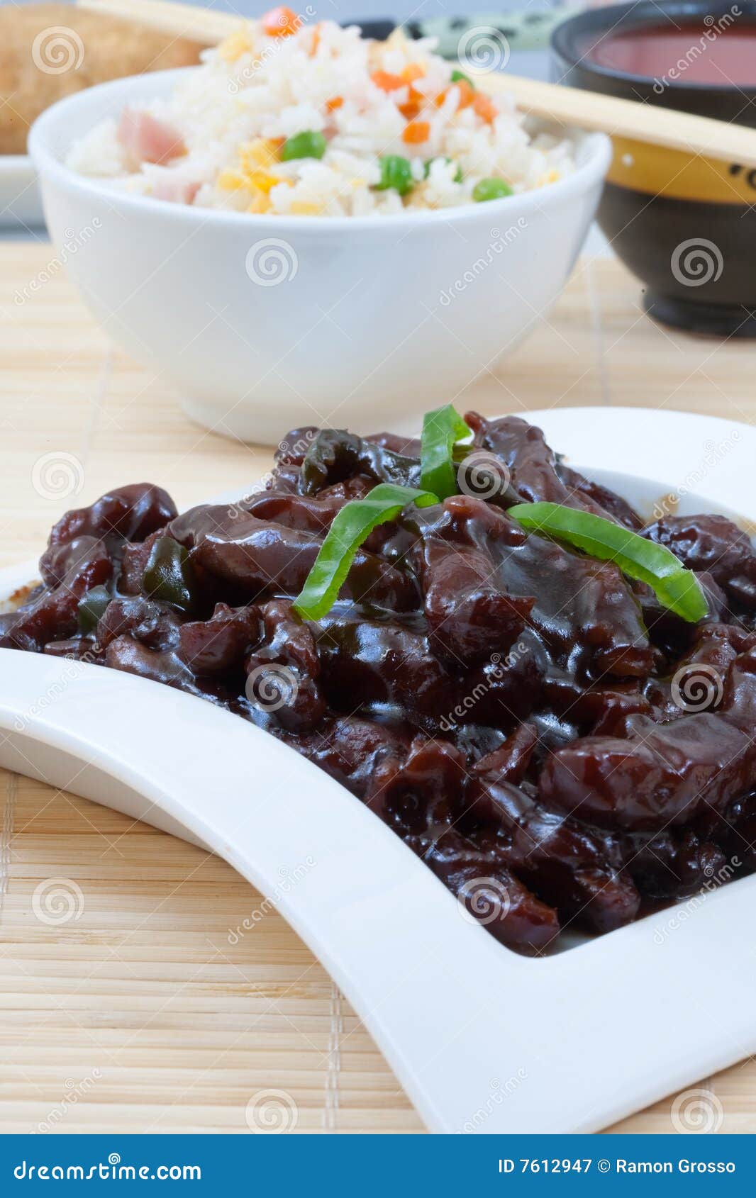 Chinesse food stock image. Image of food, meat, beef, stirfry - 7612947